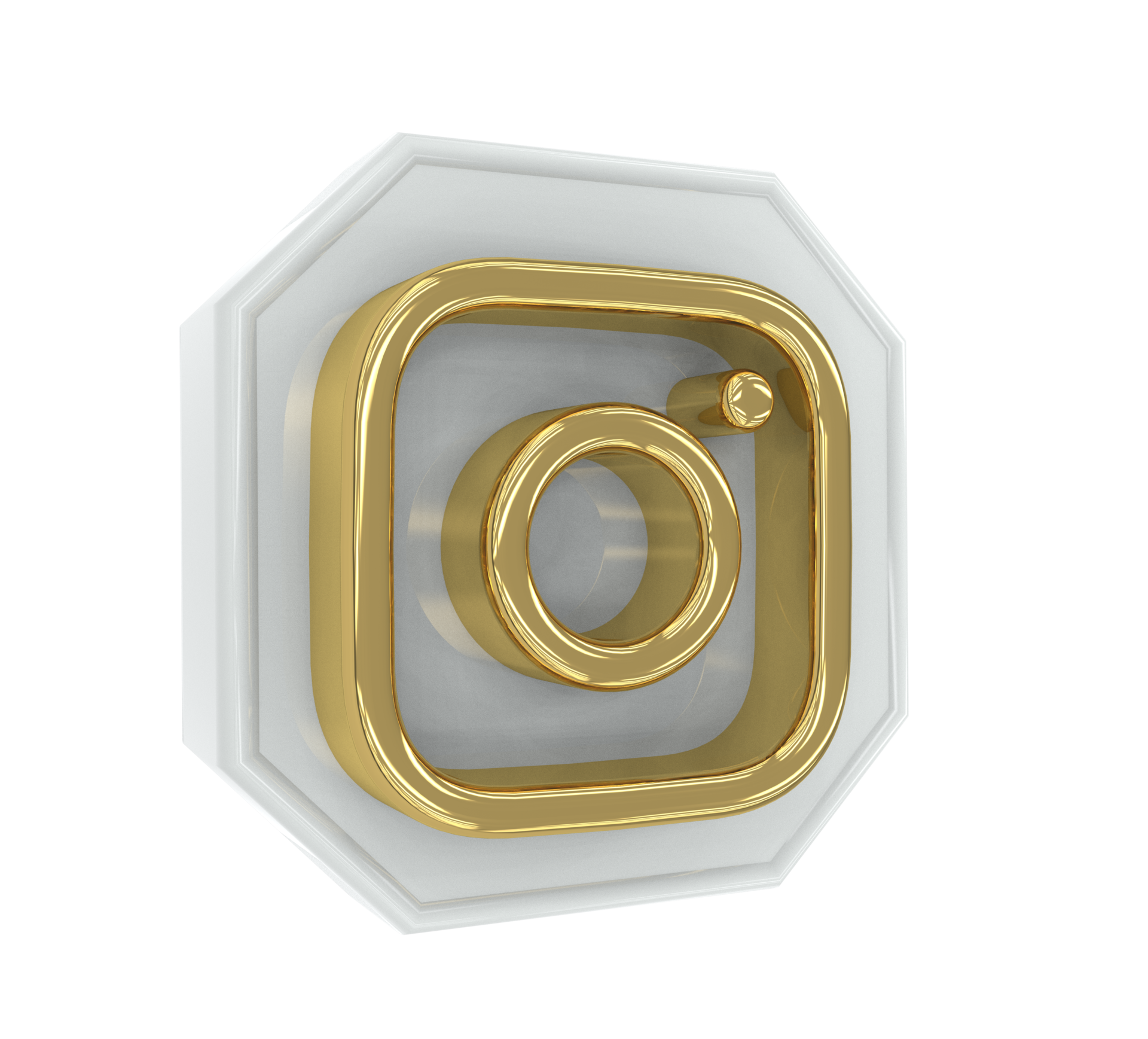 Social Media Icons Gold With Facebook Instagram Twitter Tiktok Youtube Logos 33955202 Png