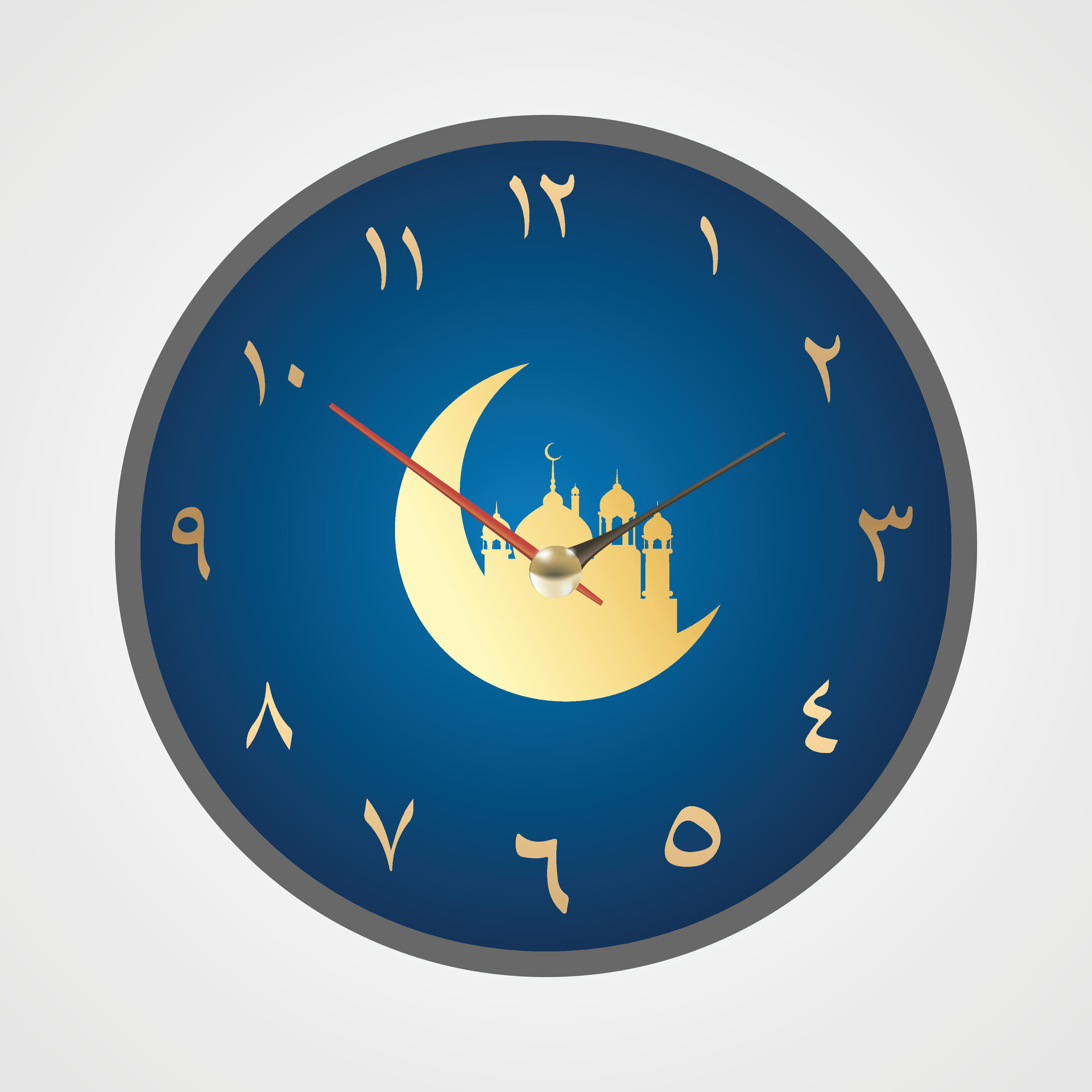 islamic-influence-in-wall-clock-designs-33955412-vector-art-at-vecteezy