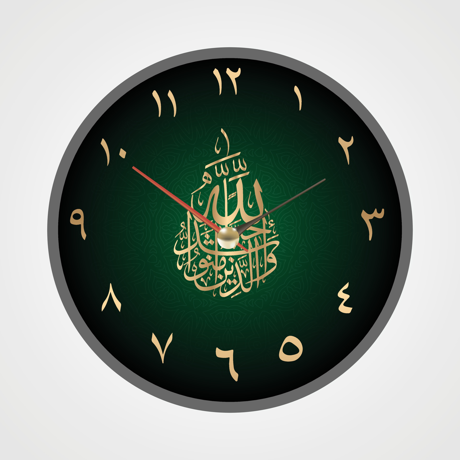 islamic-influence-in-wall-clock-designs-33955414-vector-art-at-vecteezy