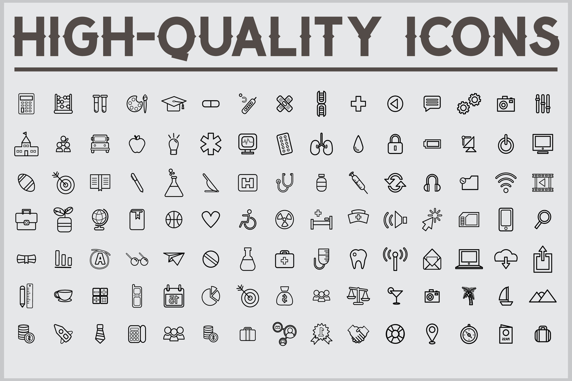 High quality Line Editable Icons 33956533 Vector Art at Vecteezy
