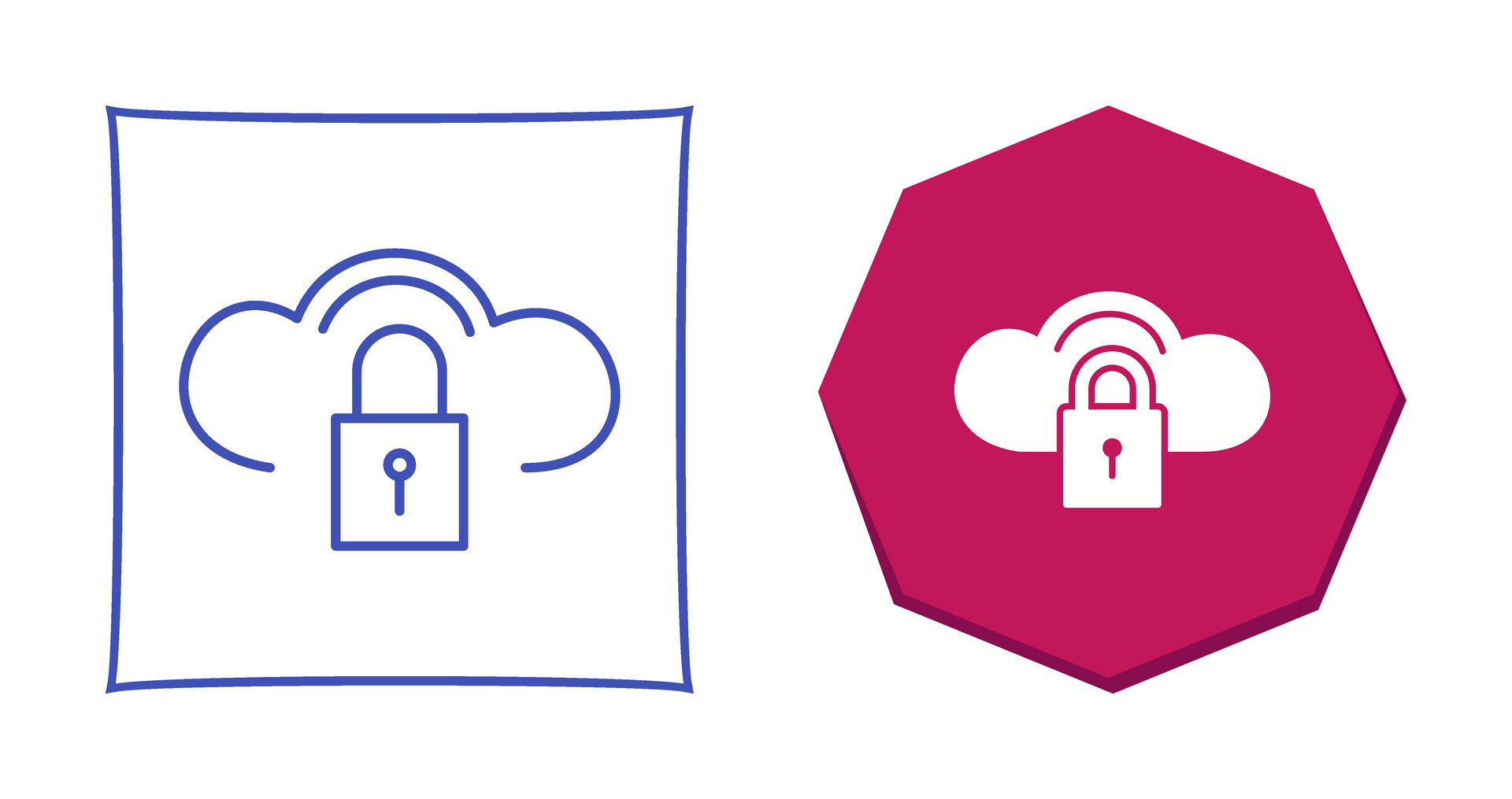 Secure Cloud Vector Icon 33960150 Vector Art at Vecteezy