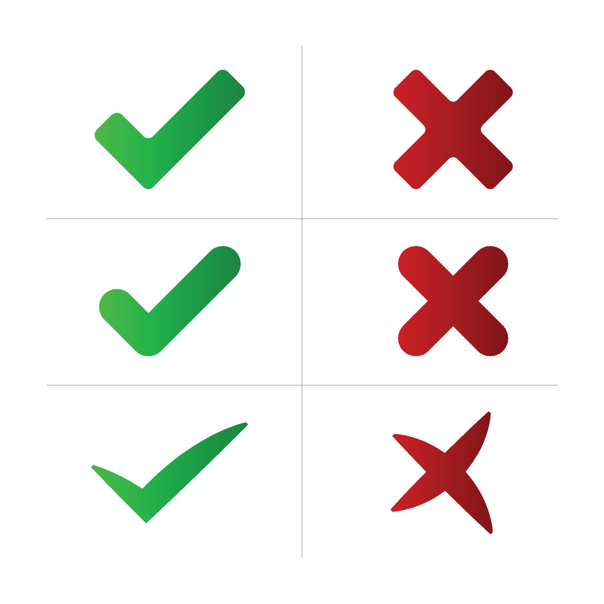 Check marks simple vectors in white background 33970832 Vector Art at ...