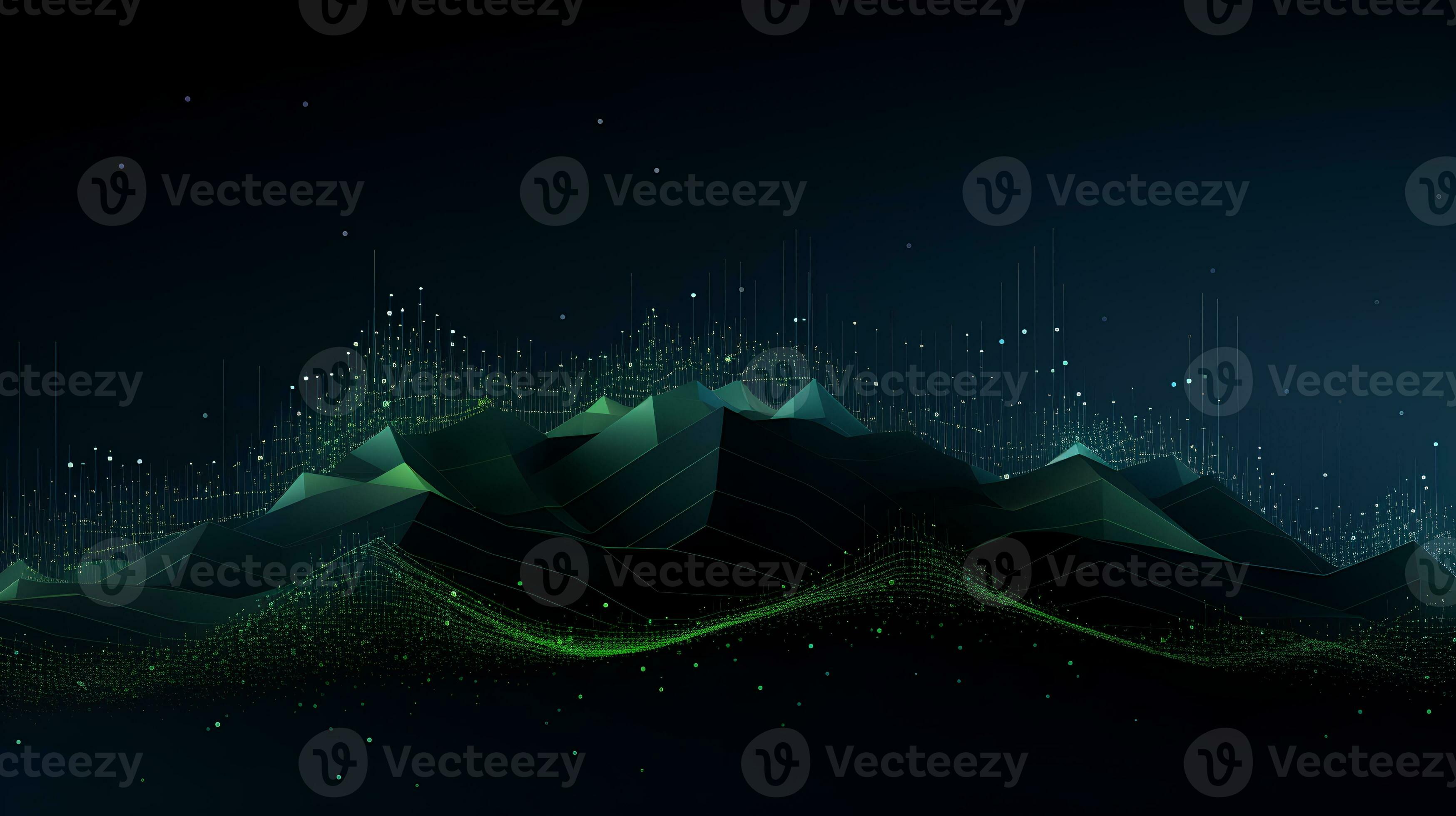 Abstract Neon Lines and Bokeh Lights on Glowing Background. Futuristic flowing data. Concept for ...