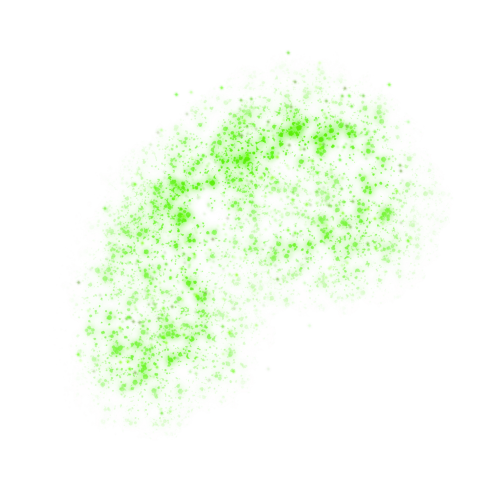 Green Sparkles Particles 34002054 PNG