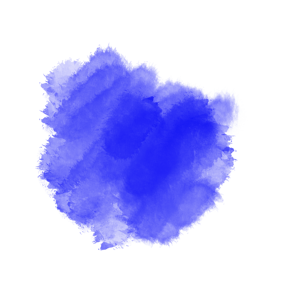 Blue Watercolor Brush Stroke 34002248 PNG