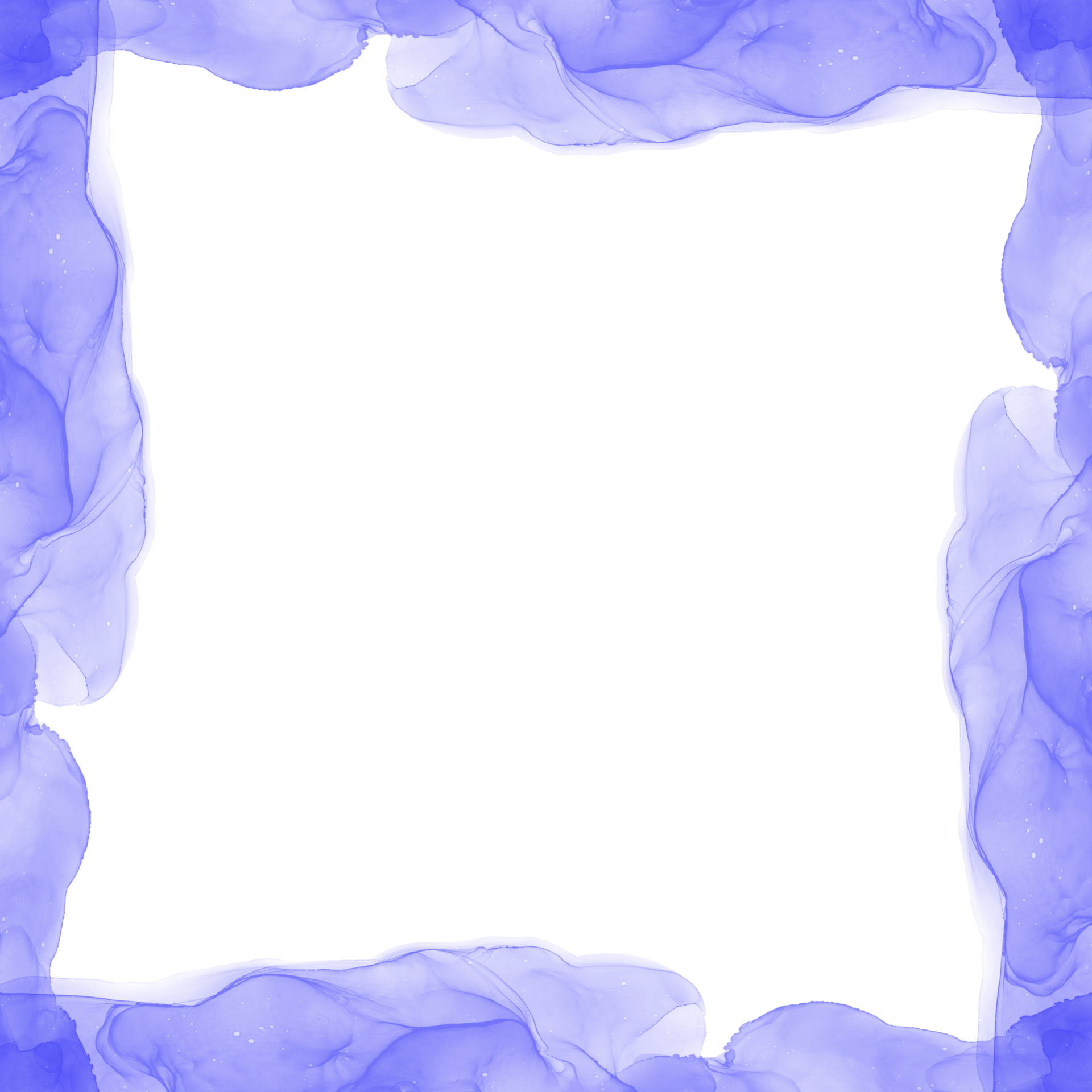 Abstract Blue Ink Frame 34002828 PNG