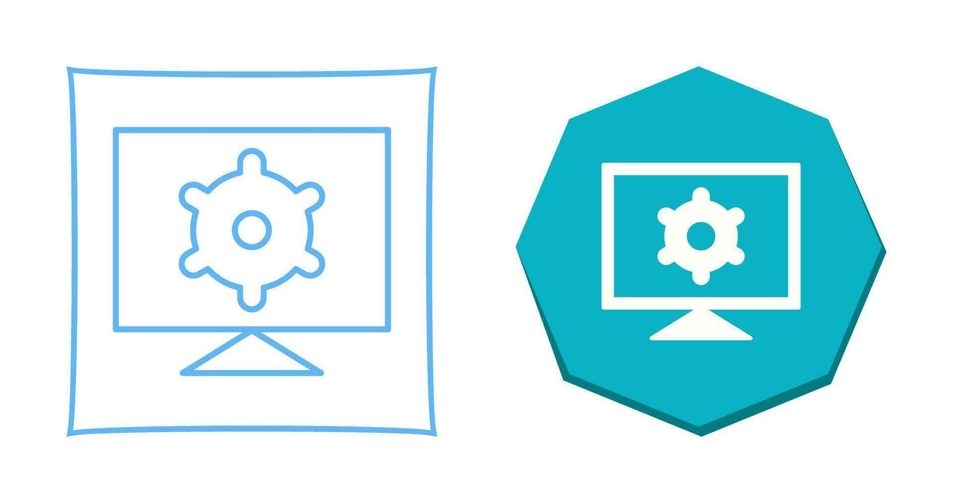 Computer Settings Vector Icon 34005841 Vector Art at Vecteezy