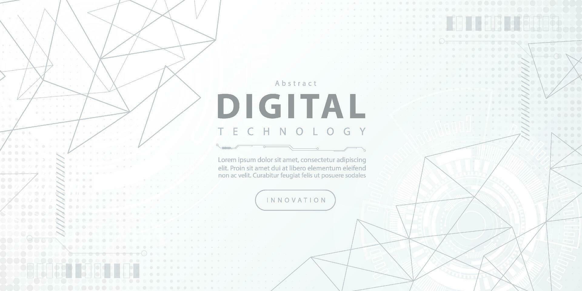 Digital technology futuristic data white background, cyber nano ...