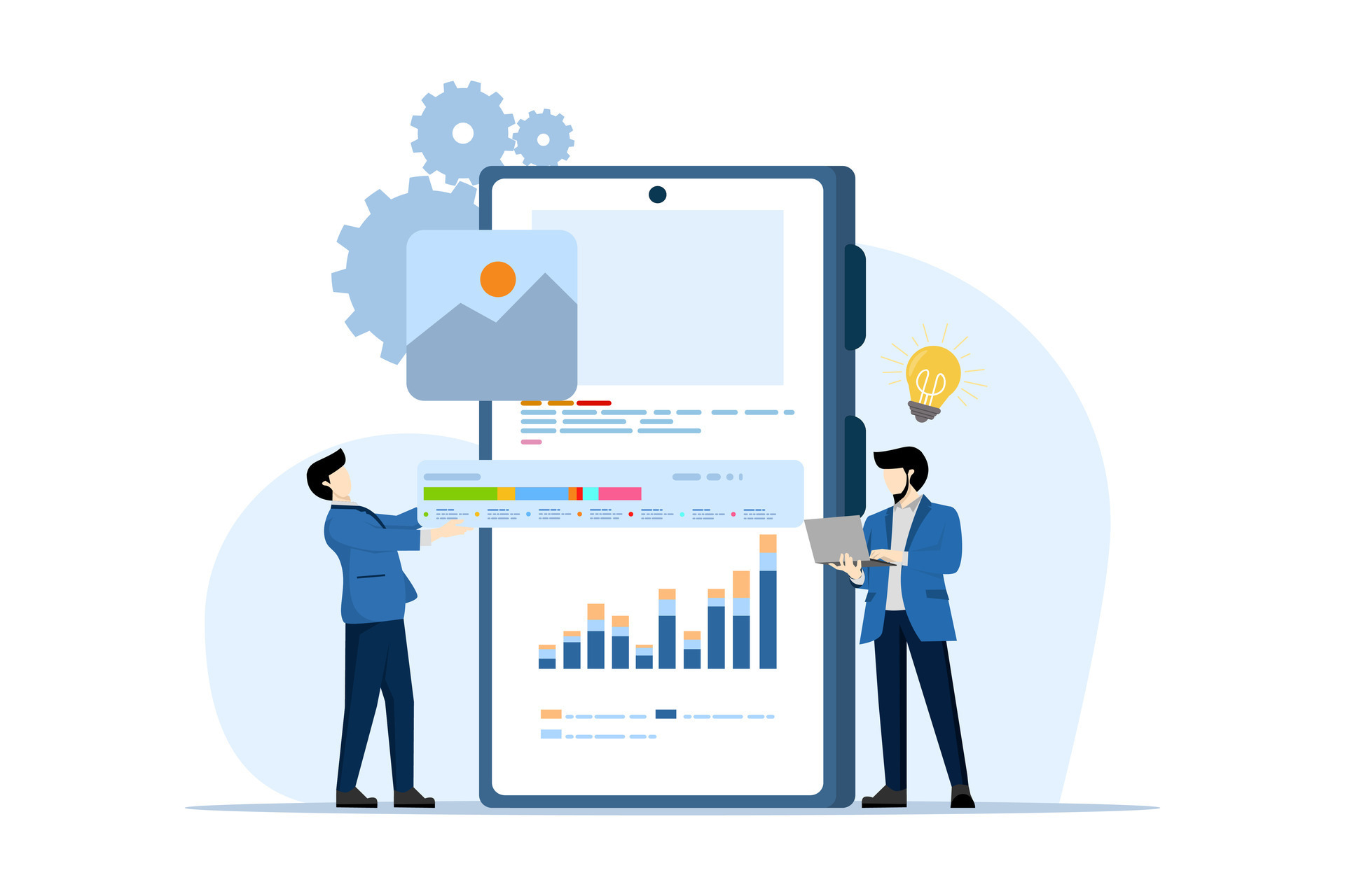 Web Development Concept Programming Language Css Html It Ui Cartoon Character Programmer