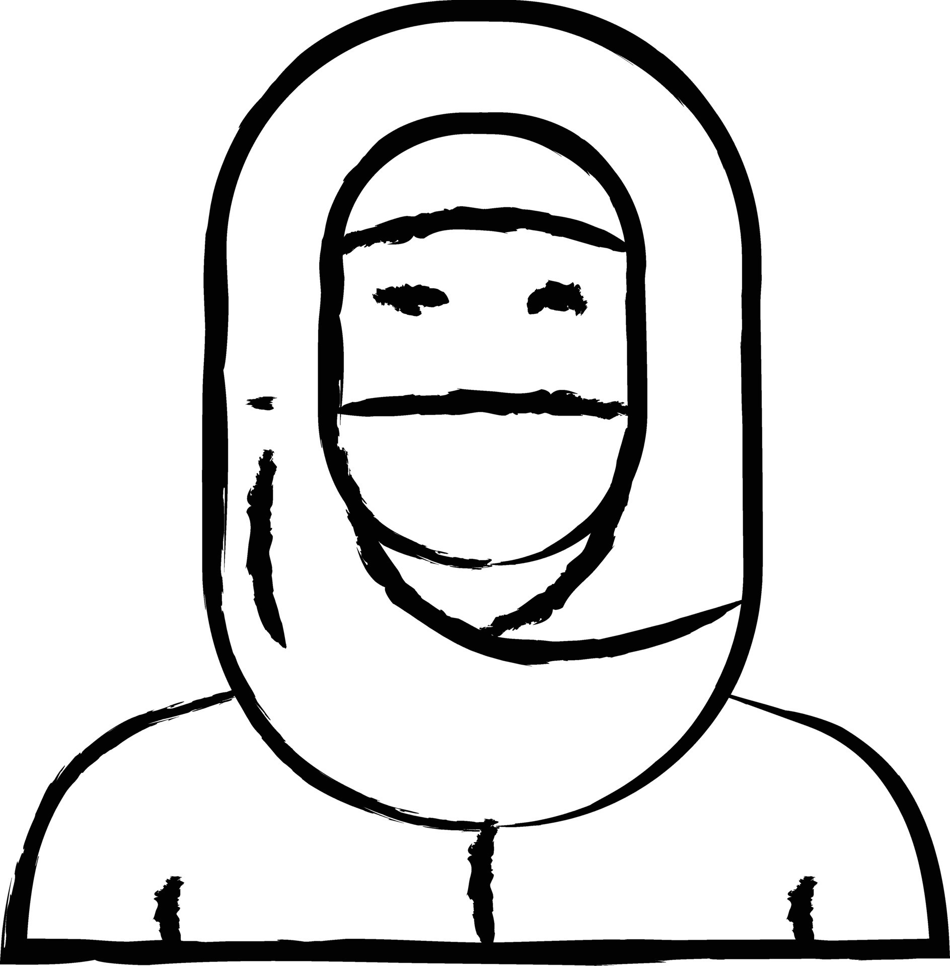 Burka Hand Drawn Vector Illustration 34031860 Vector Art At Vecteezy