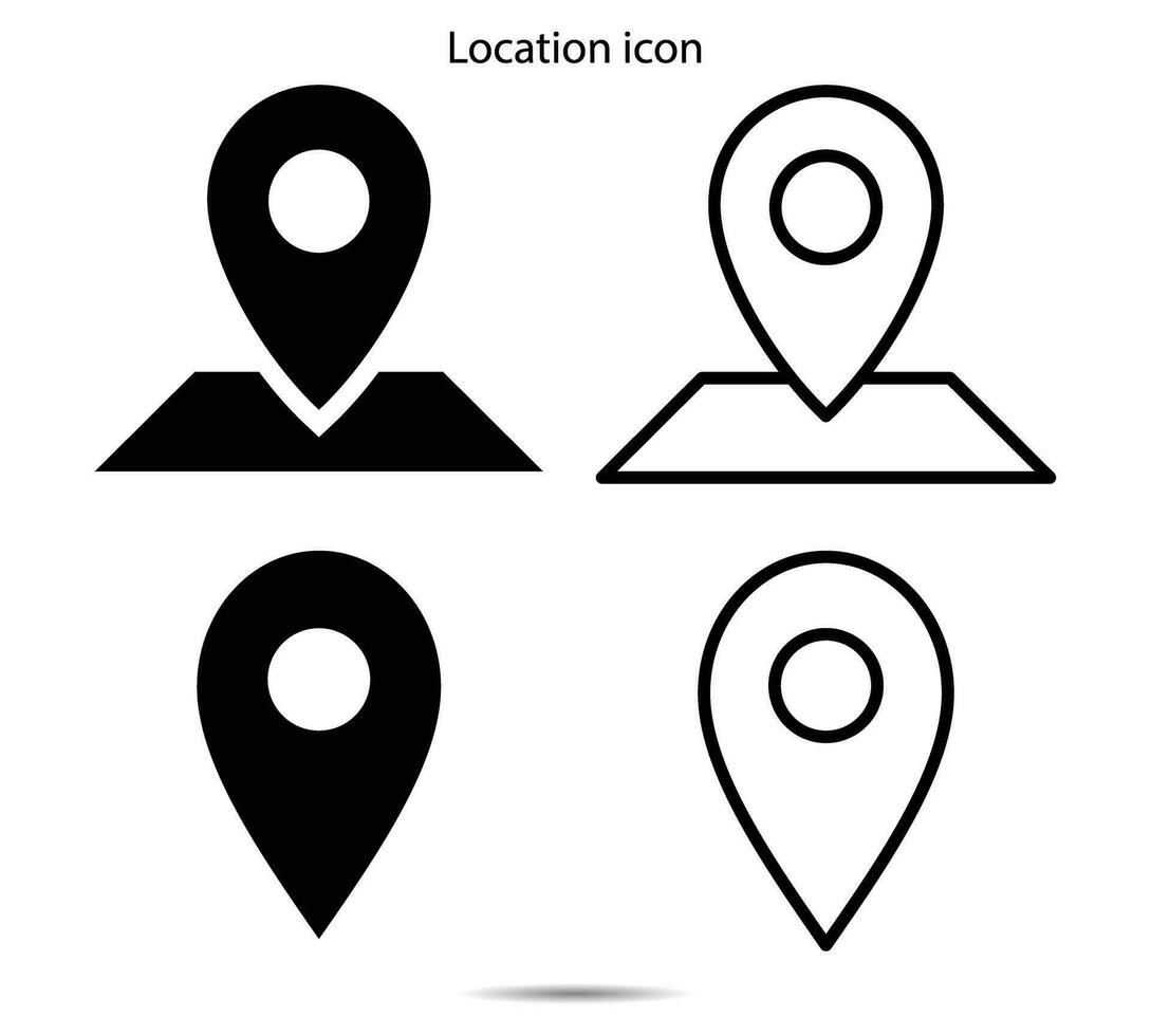 Location icon, Vector illustration 34043733 Vector Art at Vecteezy