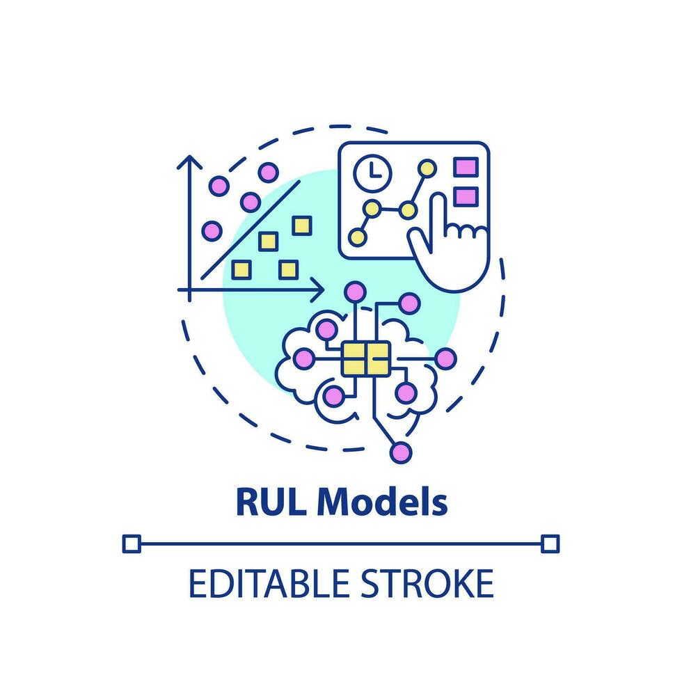 2D editable multicolor icon RUL models concept, simple isolated vector ... 2D editable multicolor icon RUL models concept, simple isolated vector ...
