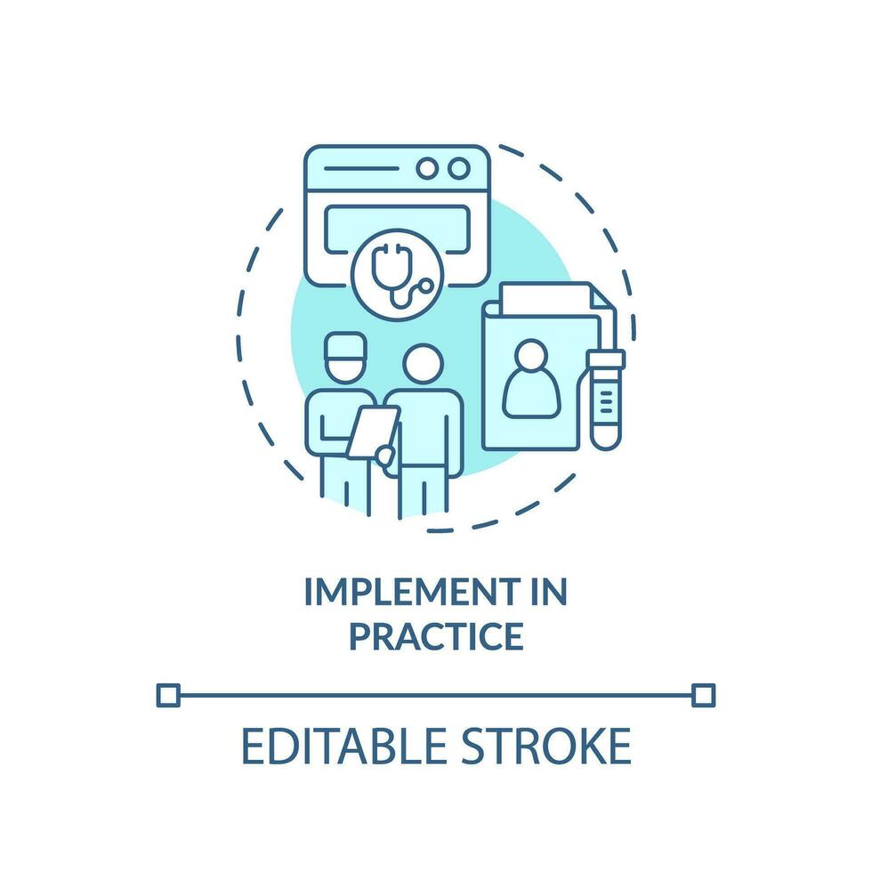 2D editable blue icon implement in practice concept, isolated ... 2D editable blue icon implement in practice concept, isolated ...