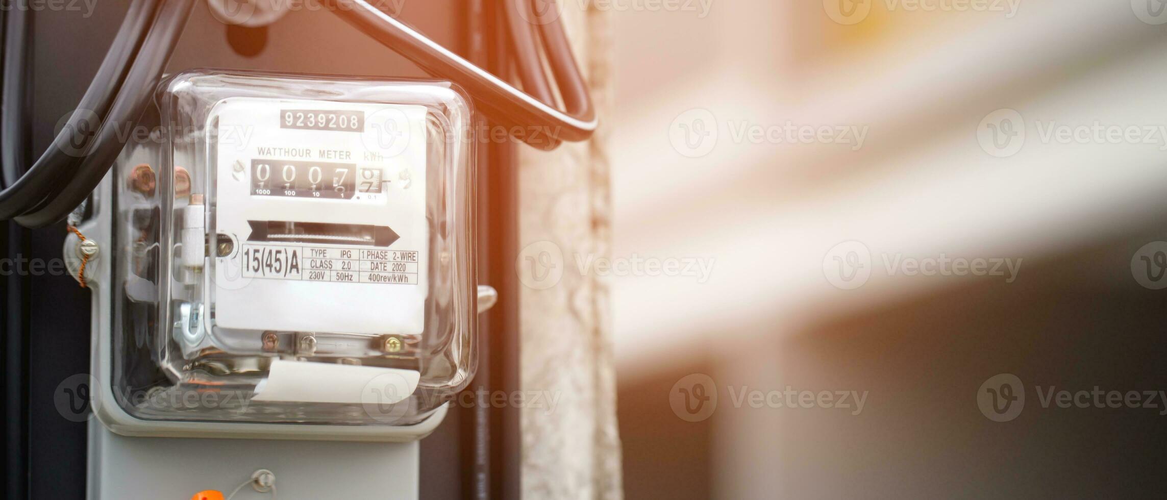Electric Power Meter Measuring Power Usage Watt Hour Electric Meter
