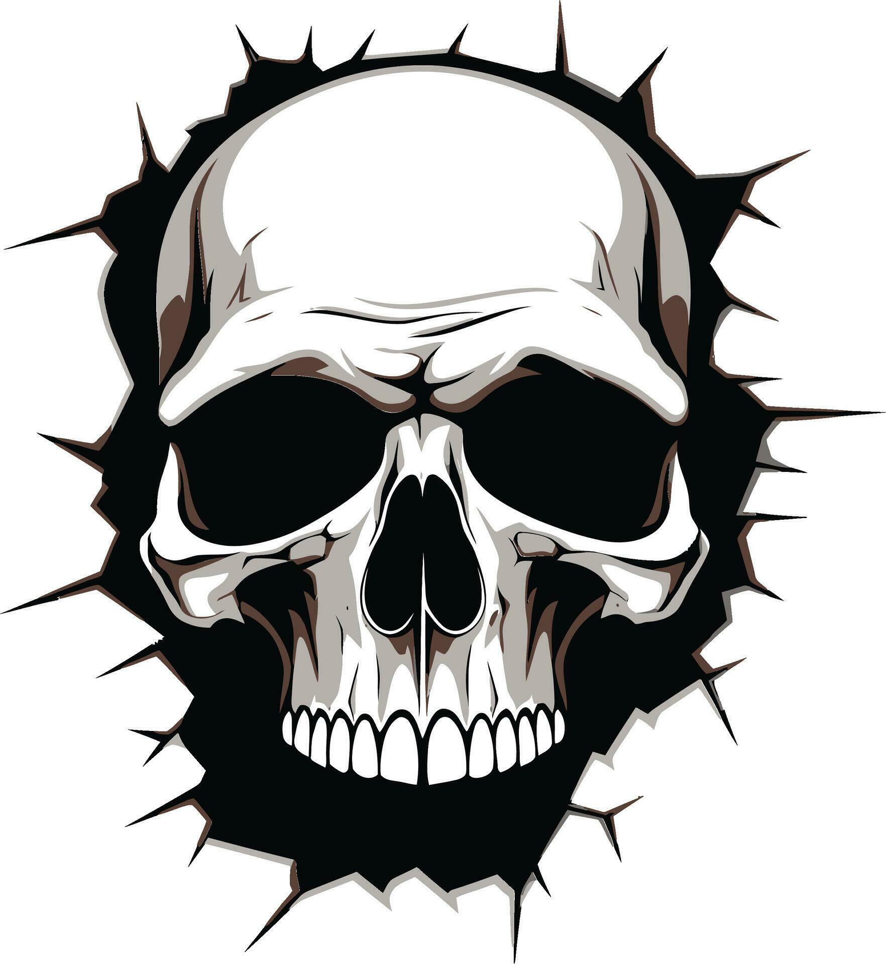 Dark Emergence The Skull in Cracked Wall Mystical Unveiling The Walls ... Dark Emergence The Skull in Cracked Wall Mystical Unveiling The Walls ...