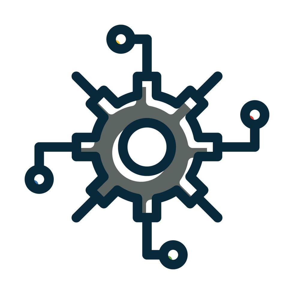 Automate Vector Thick Line Filled Dark Colors 34066924 Vector Art at ...