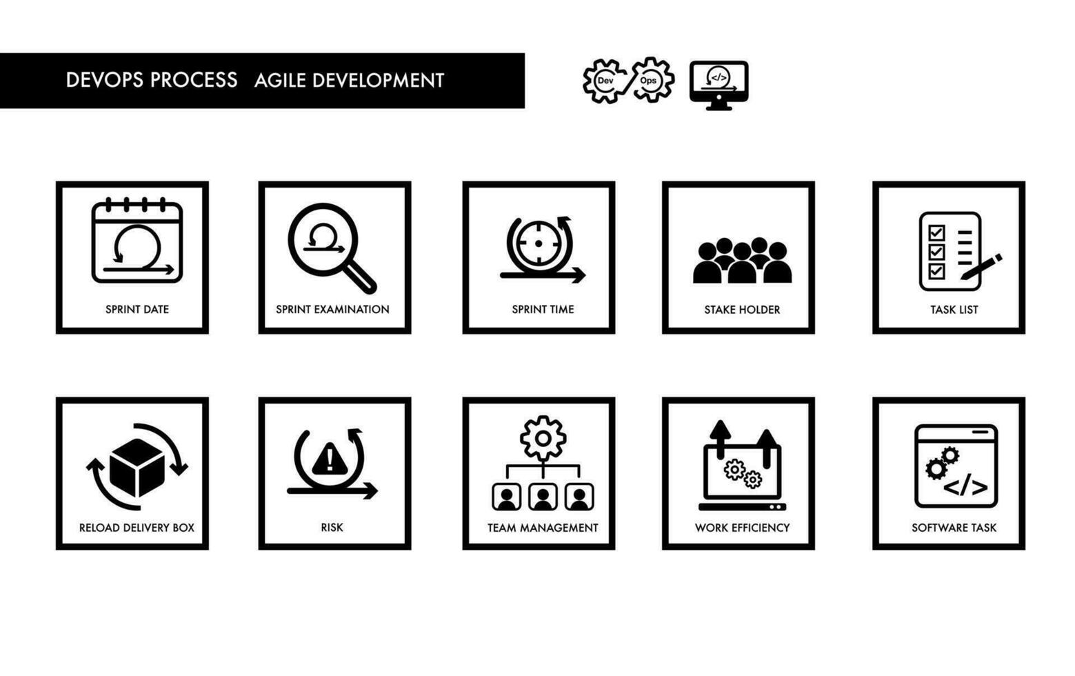 agile methodologies DevOps Mlops data icon set for design 34077818 ... agile methodologies DevOps Mlops data icon set for design 34077818 ...