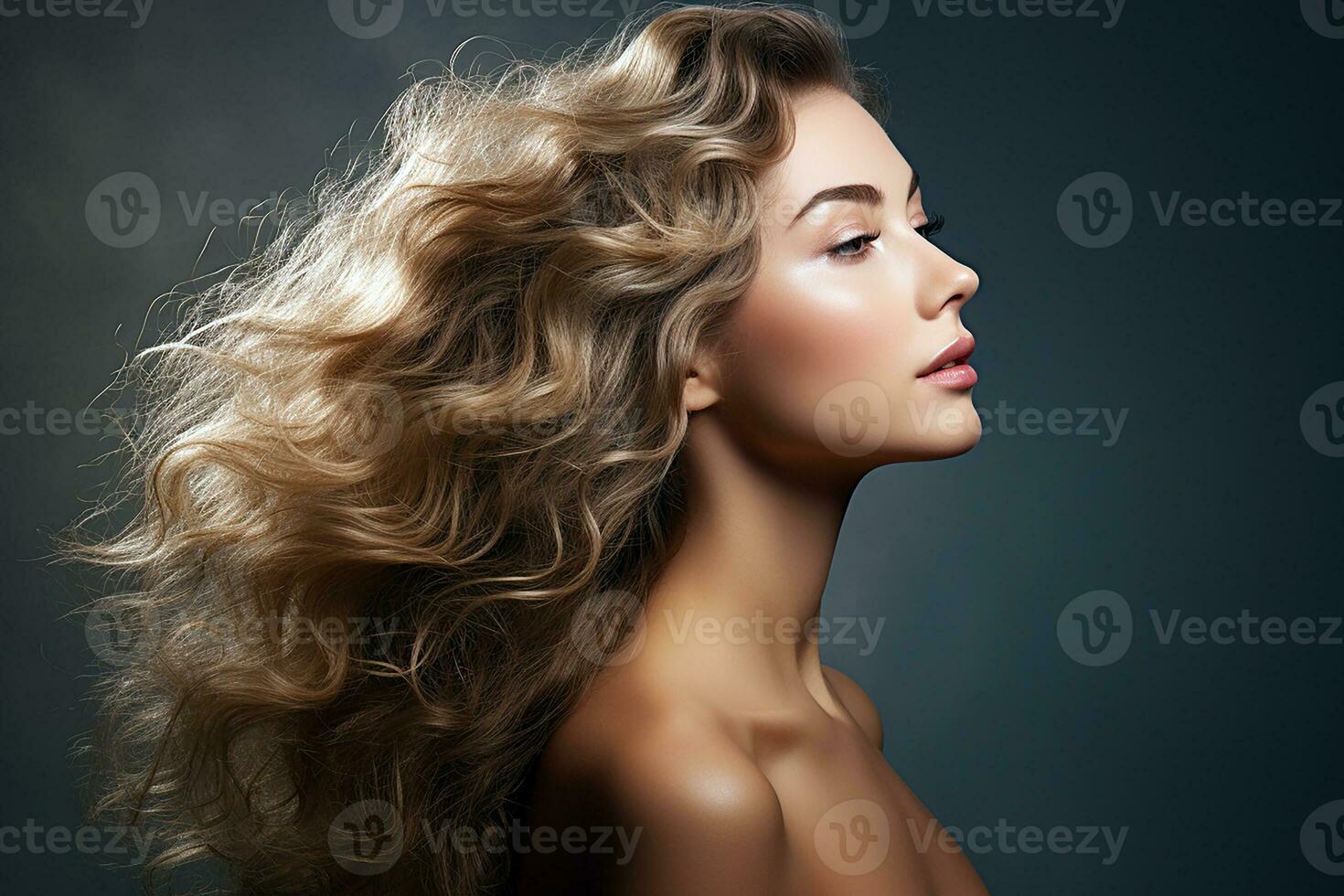 Beautiful woman model with shiny and long wavy hair . Beauty model girl ...