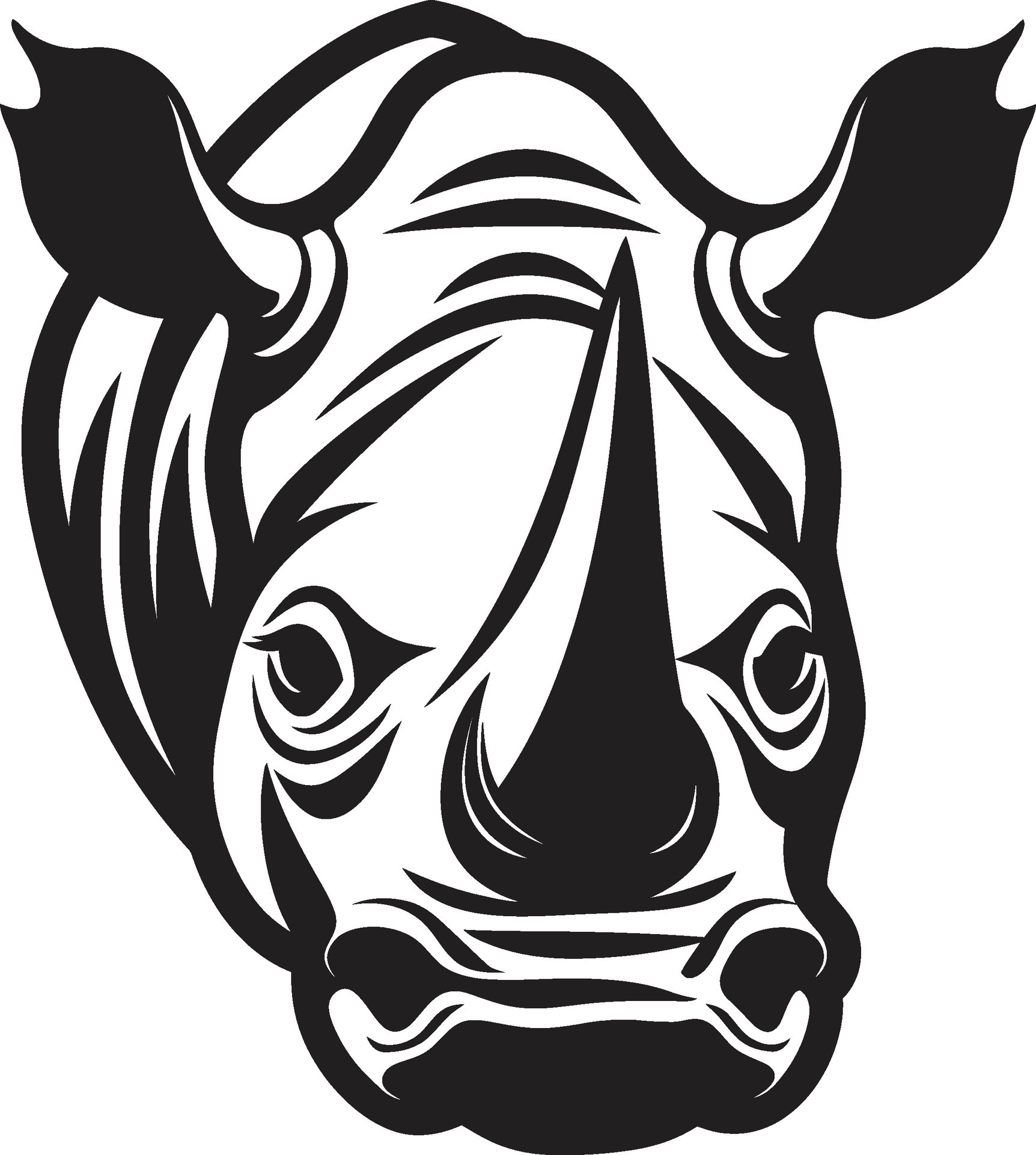 Rhino Vector Art A Journey into Realism Precision in Rhino Vector ... Rhino Vector Art A Journey into Realism Precision in Rhino Vector ...