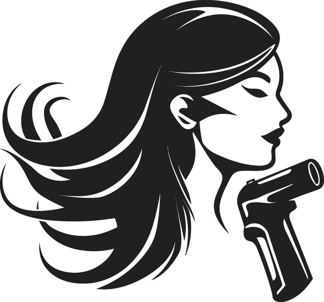 Hair Dryer Clipart For Professional Salons Hair Blower Vector Art For