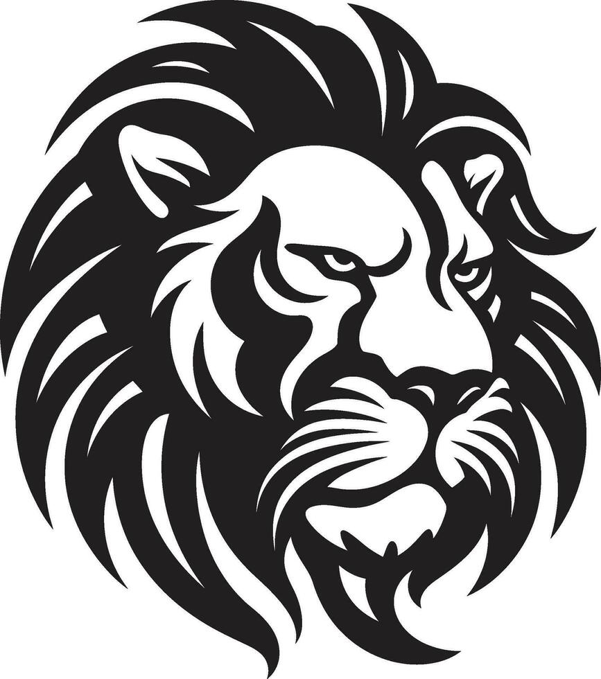 Magnificent Mane Lion Vector Illustration Showcase Vibrant Roar ...