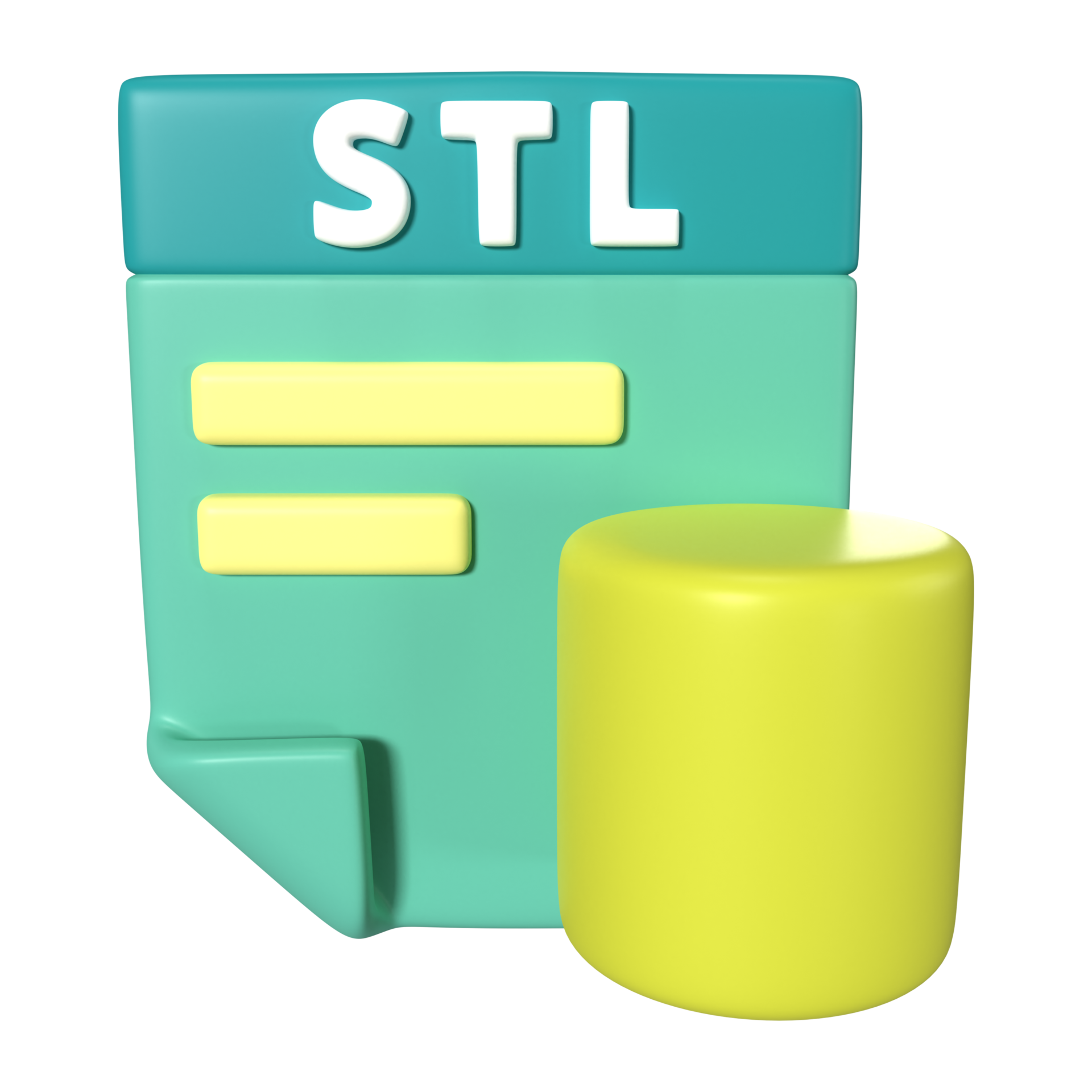 STL File Extension 3D Illustration Icon 34093883 PNG