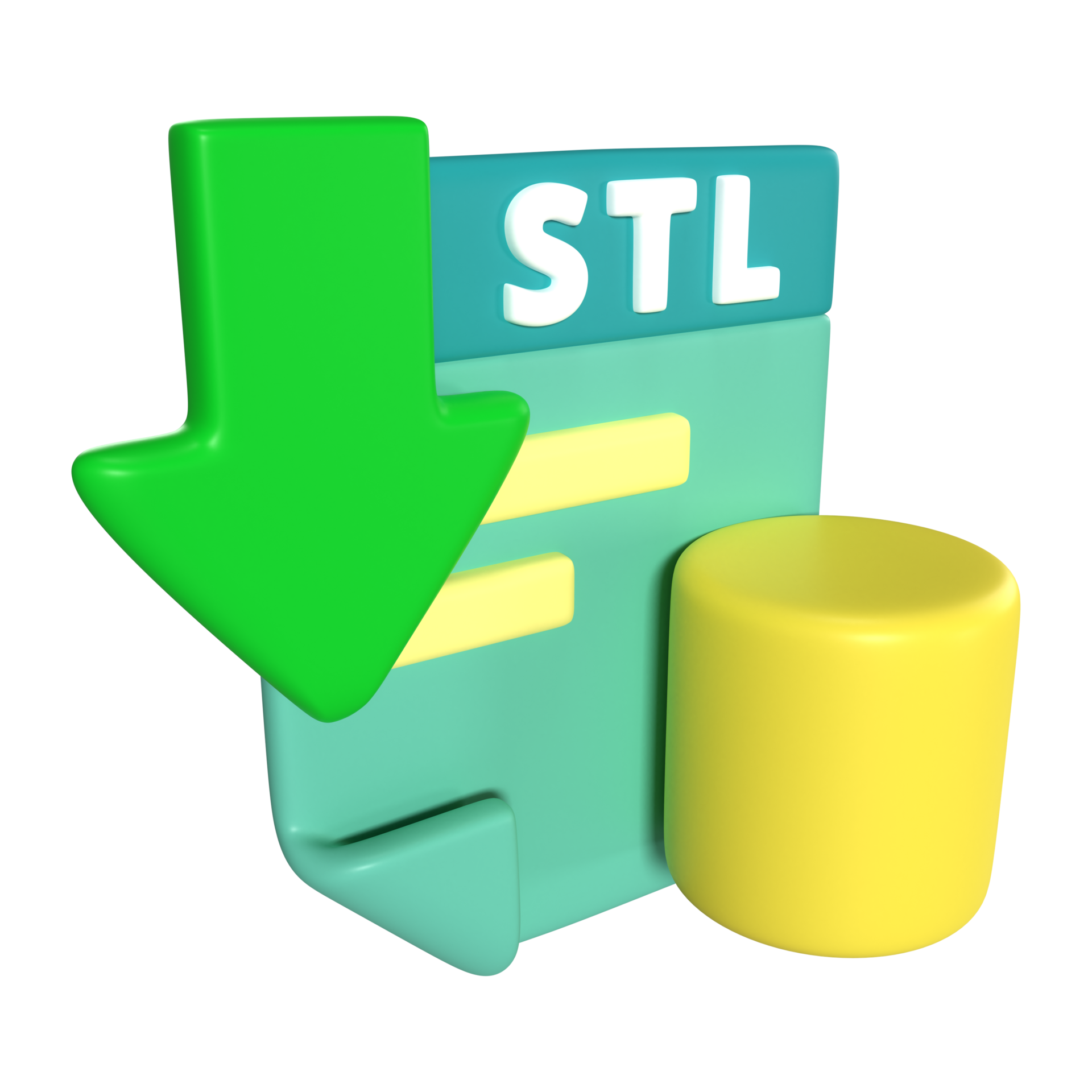 Stl Download 3d Illustration Icon 34093904 Png