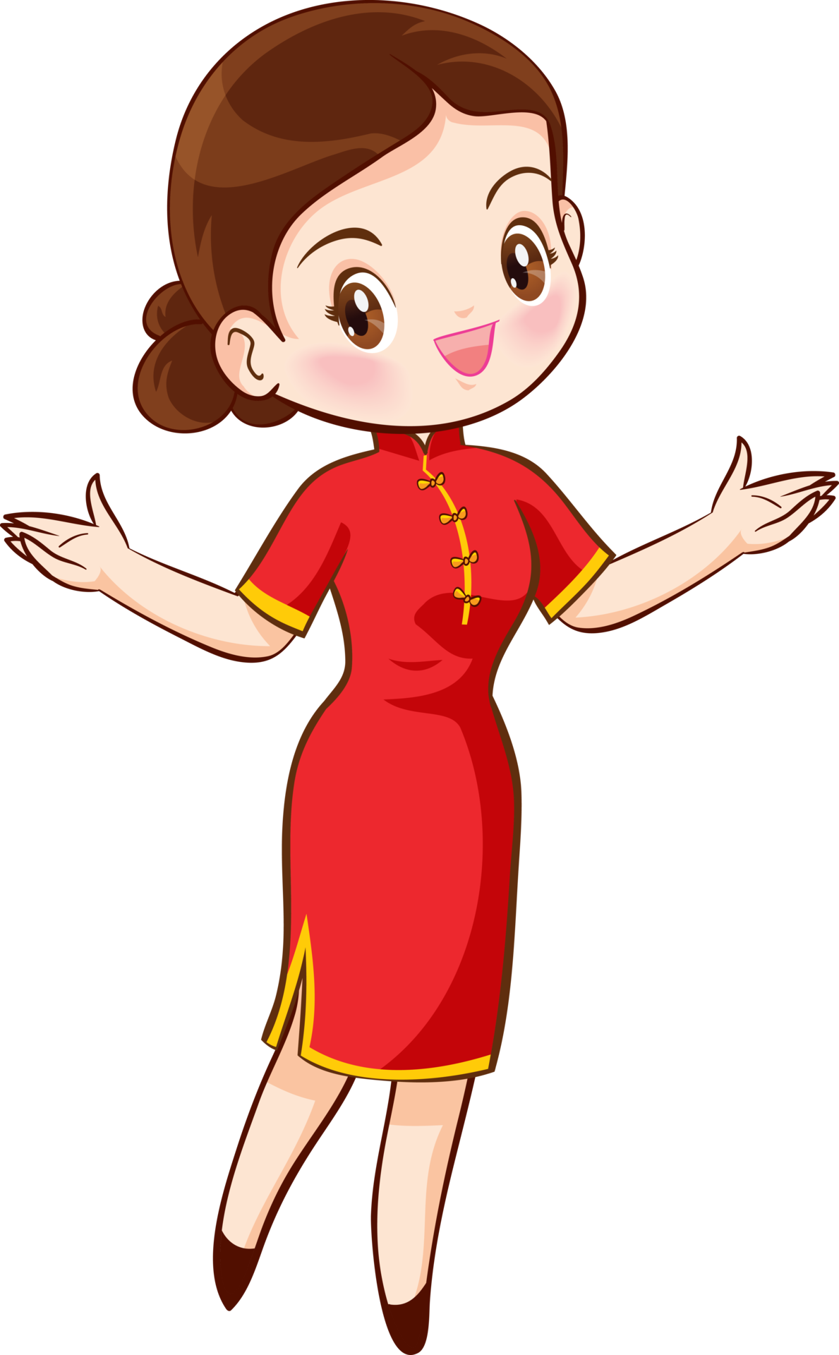 Beautiful Chinese Woman Character In Traditional Style Dress 34095473 PNG beautiful-chinese-woman-character-in-traditional-style-dress-34095473-png