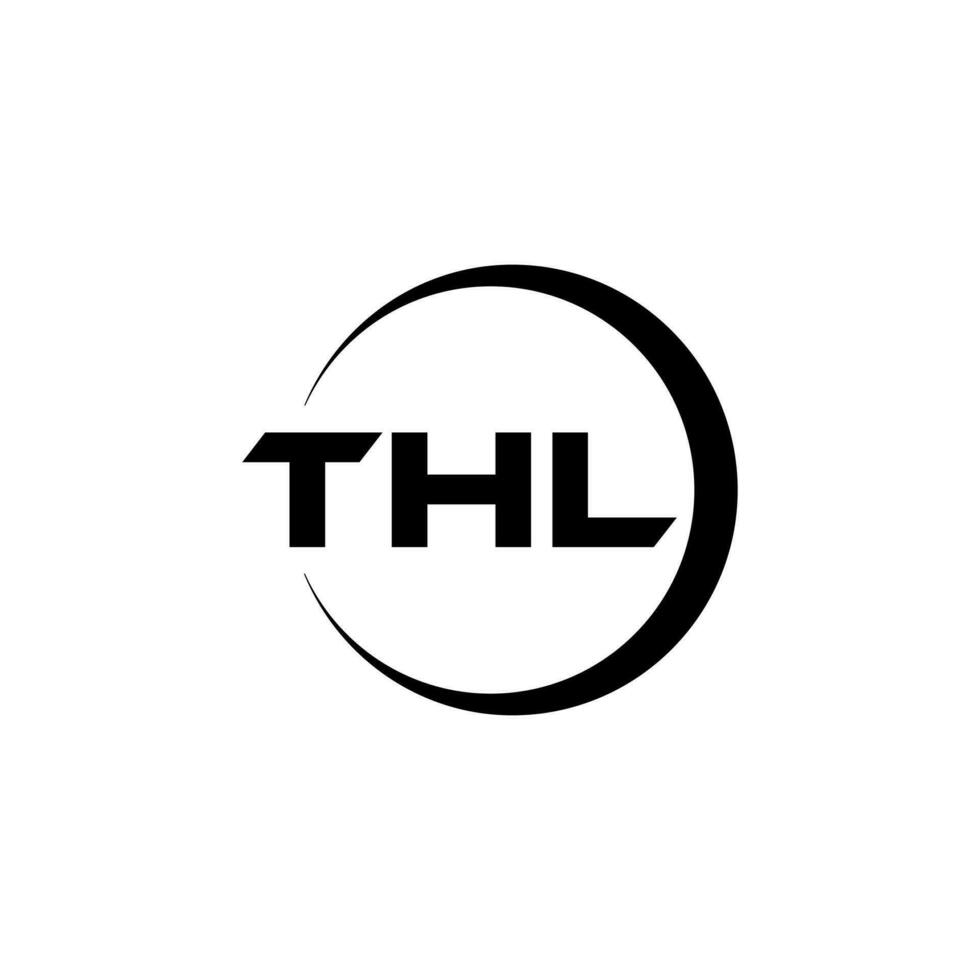 thl letra logo diseño, inspiración para un único identidad. moderno elegancia y creativo diseño ...