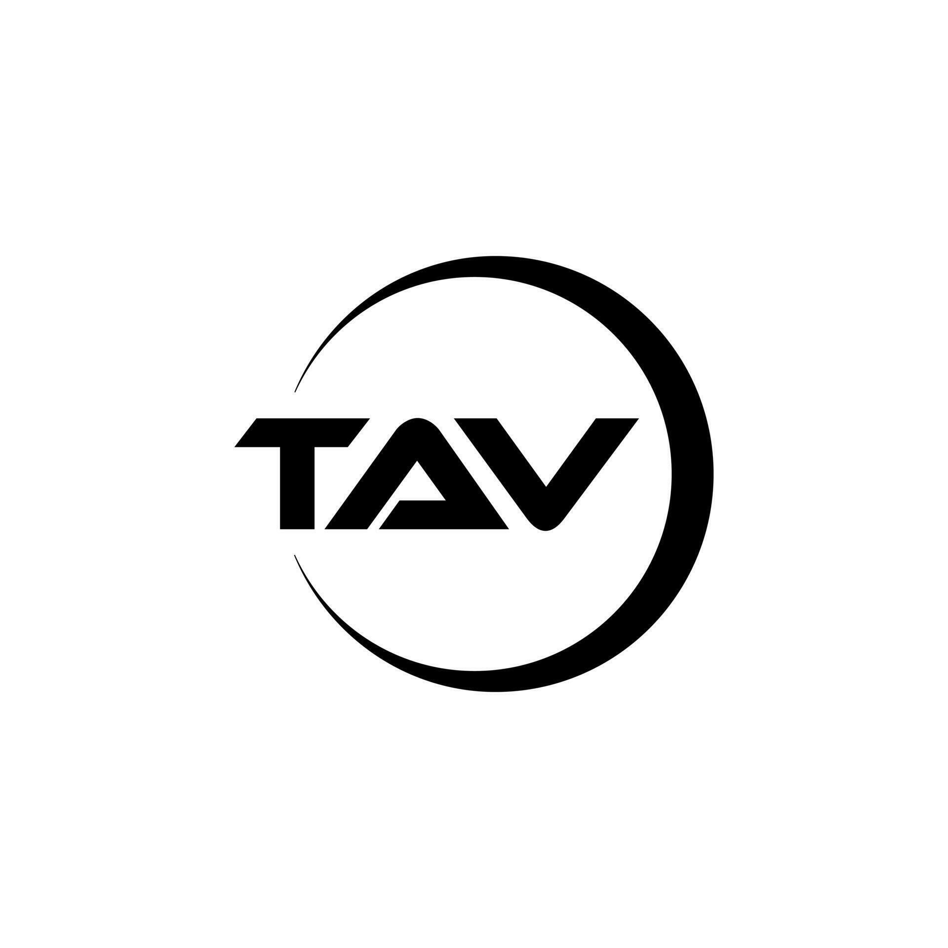 TAV Letter Logo Design, Inspiration for a Unique Identity. Modern Elegance and Creative Design ...