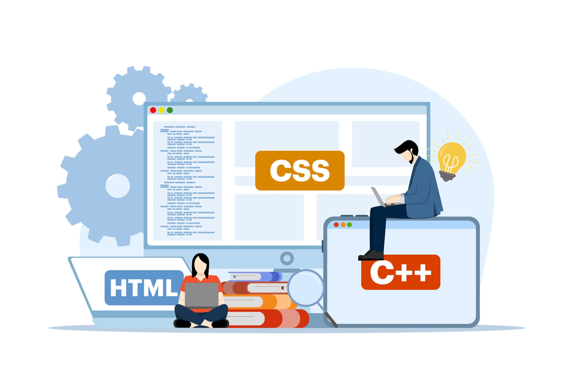 Web Development Concept Programming Language Css Html It Ui