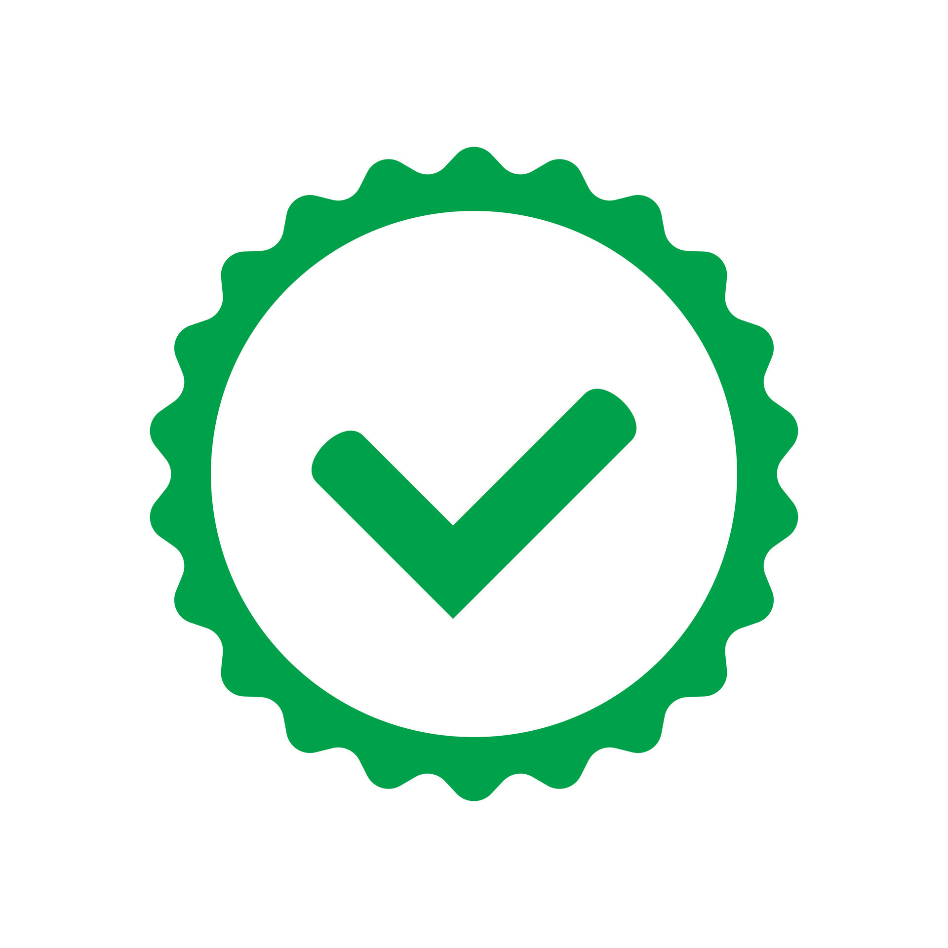 Yes round stamp icon. Seal with check mark icon. Symbol of approval. 34104031 Vector Art at Vecteezy