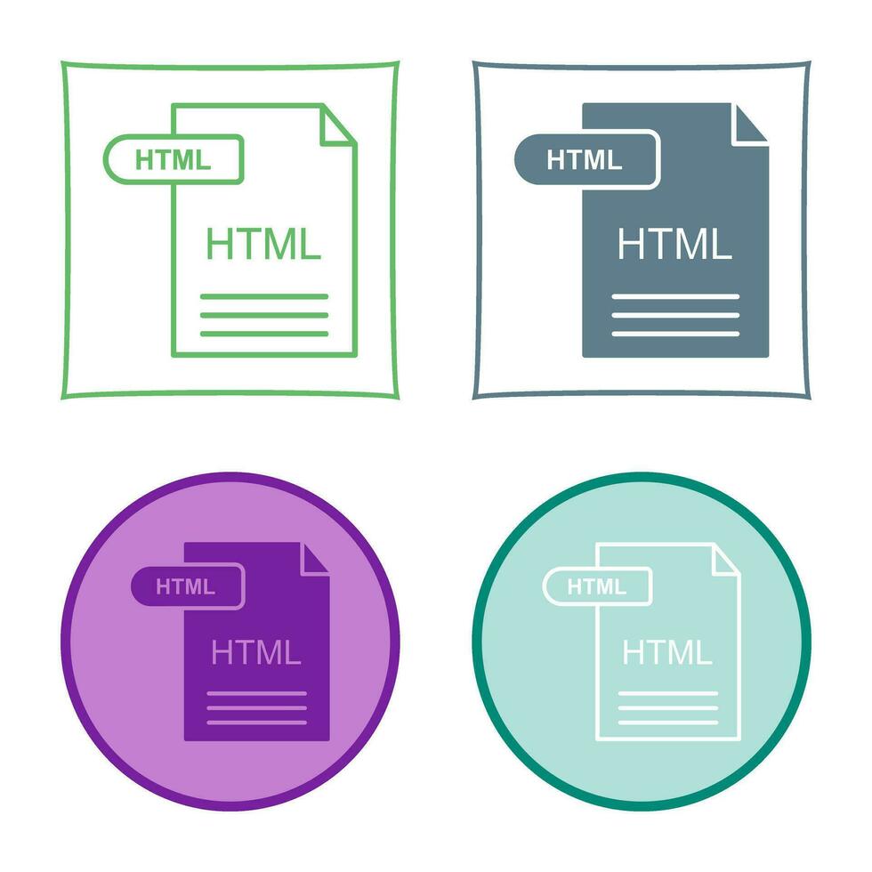 HTML Vector Icon 34106880 Vector Art at Vecteezy