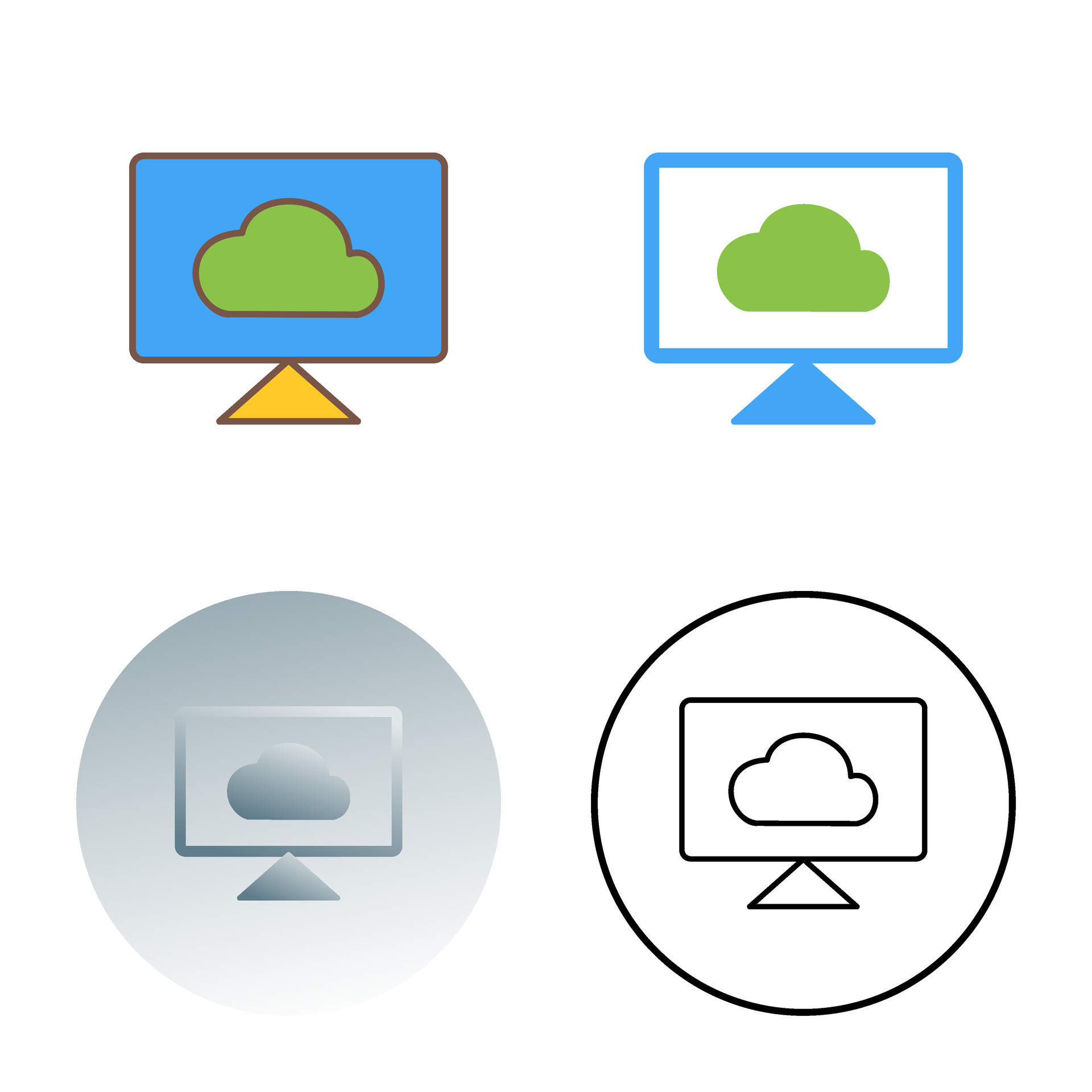 Cloud System Vector Icon 34108039 Vector Art at Vecteezy