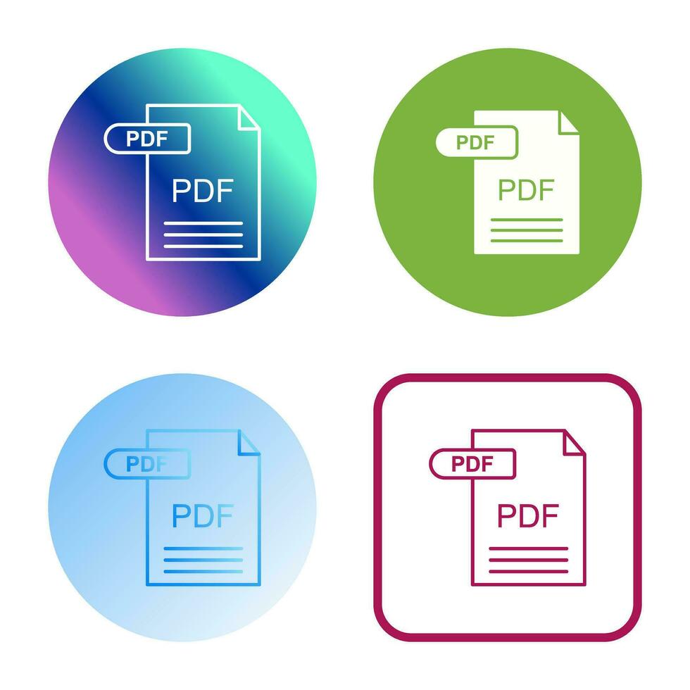 PDF Vector Icon 34111635 Vector Art at Vecteezy