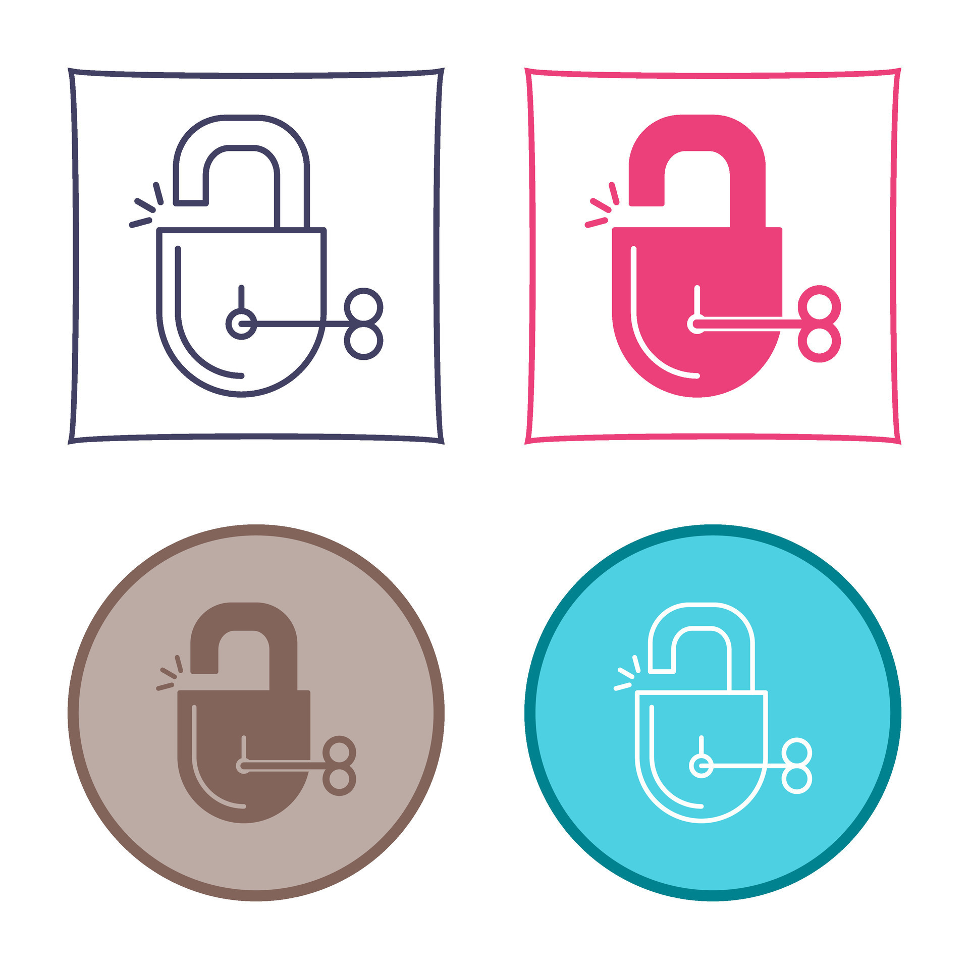 Unlock Vector Icon 34113855 Vector Art At Vecteezy