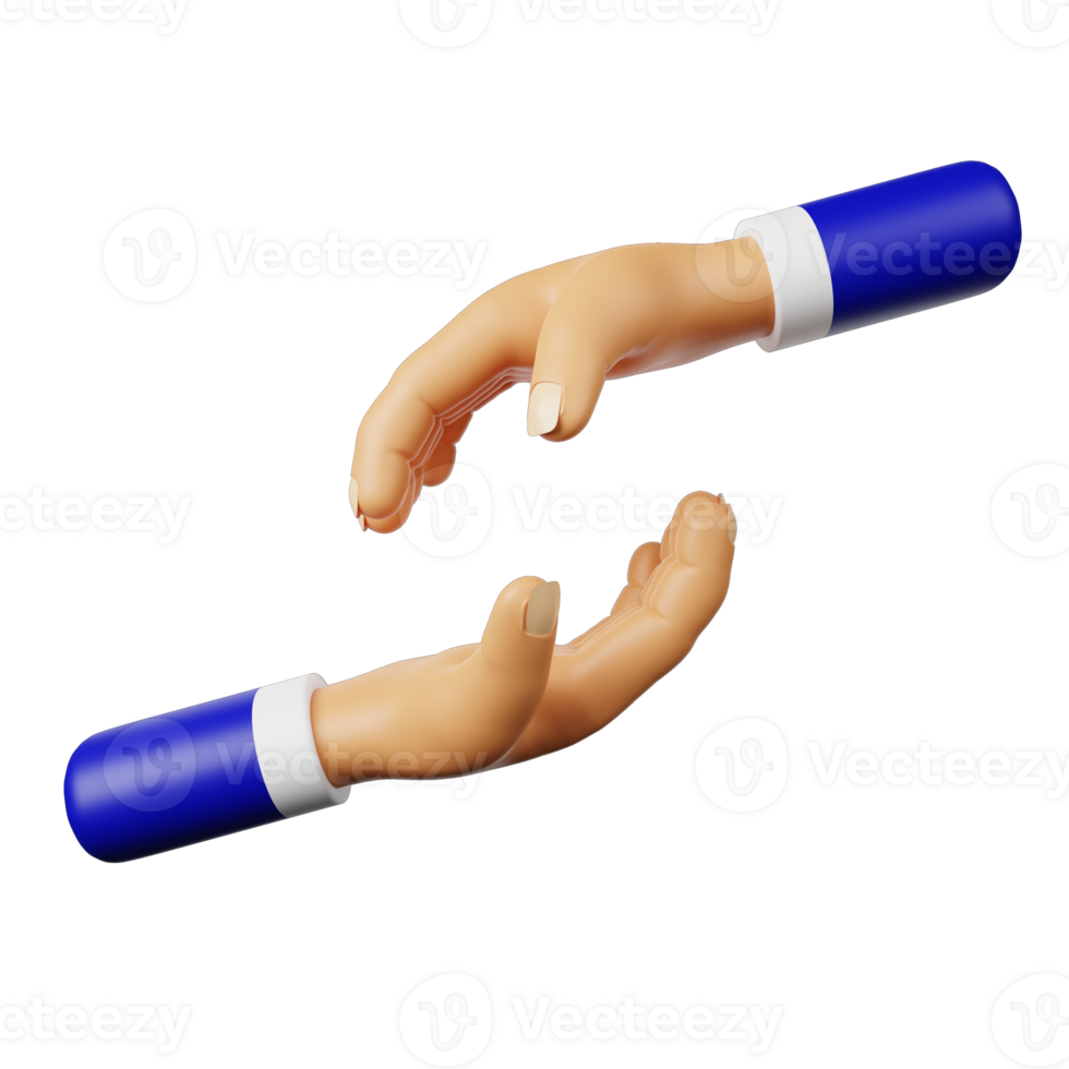 3d Icon Helping Hands 34114542 Png