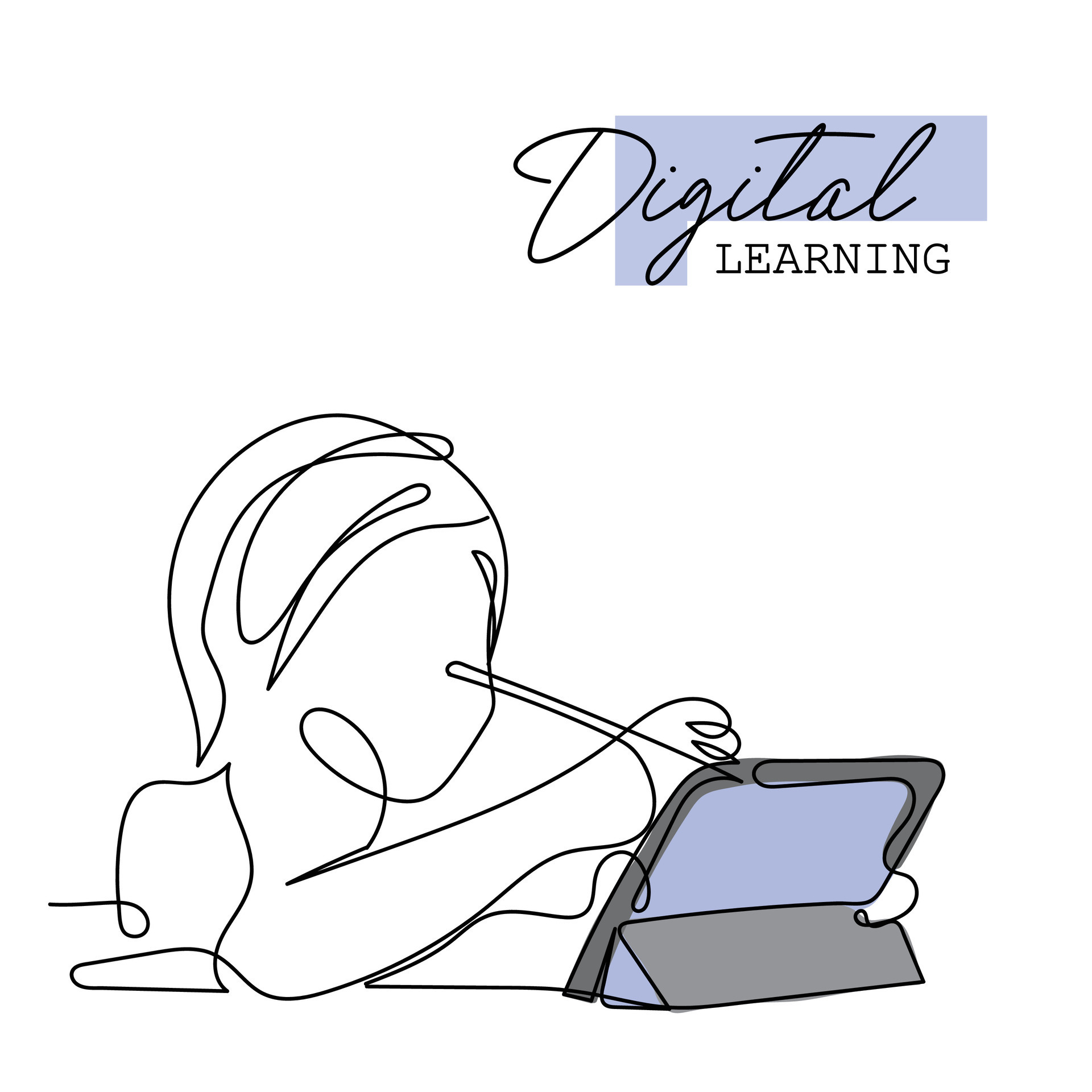 Online learning. Digital learning. Virtual classes. Learning fun way ...