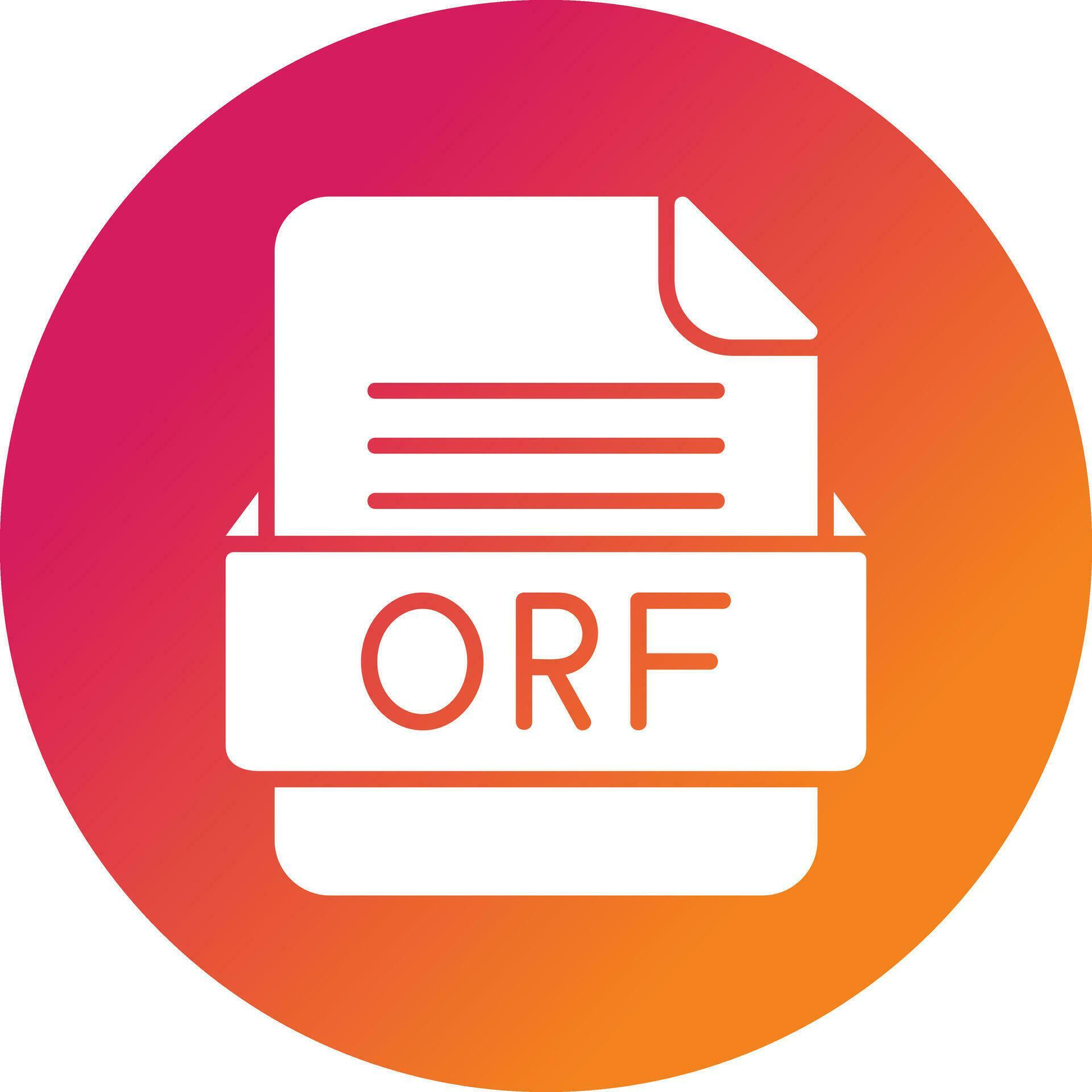 Orf File Format Vector Icon 34117244 Vector Art At Vecteezy