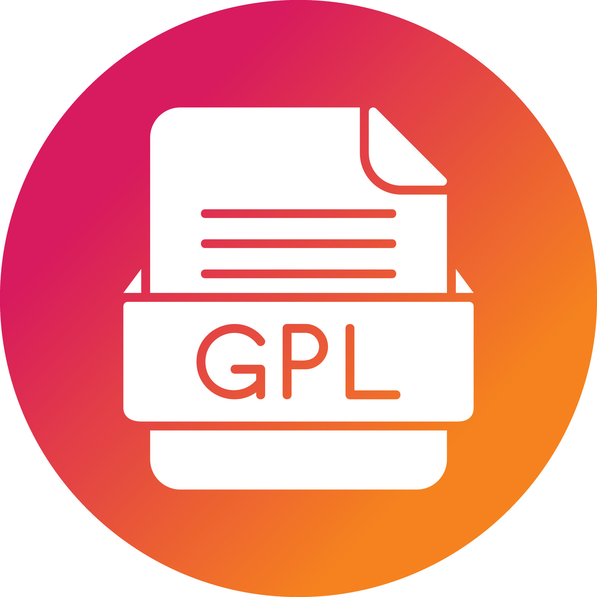 Gpl File Format Vector Icon 34117483 Vector Art At Vecteezy