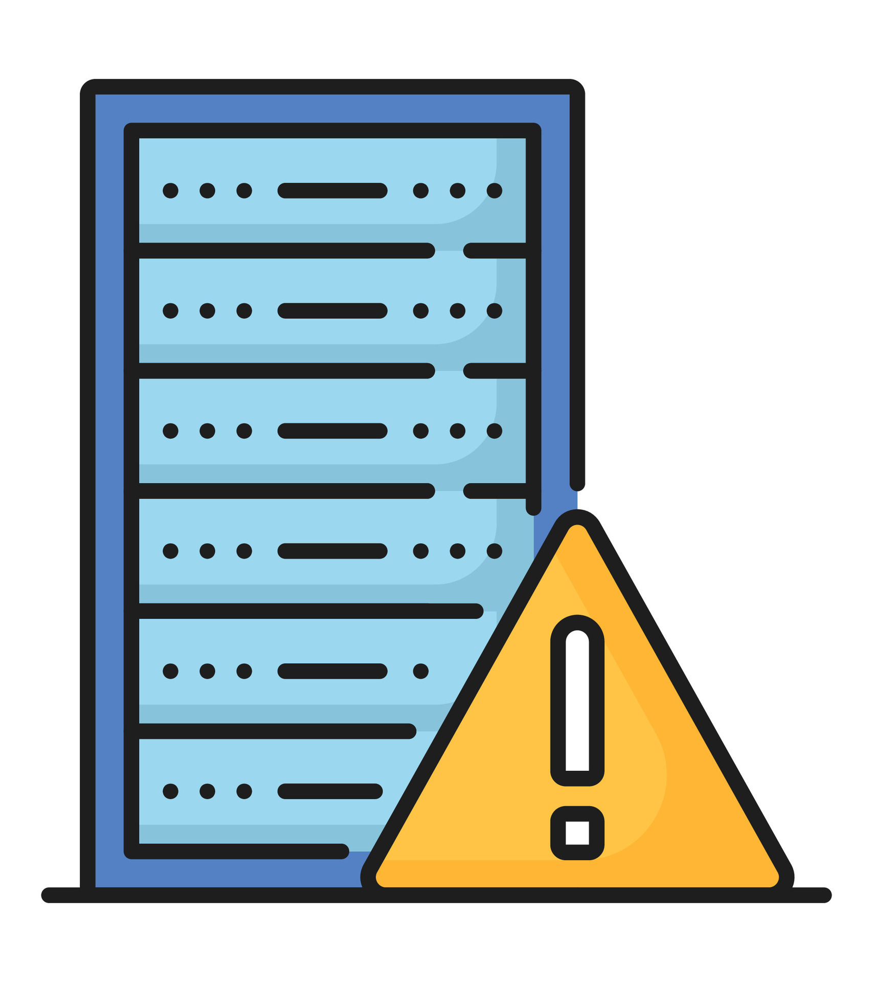 Color Database Network Server Storage Line Icon 34119058 Vector Art At