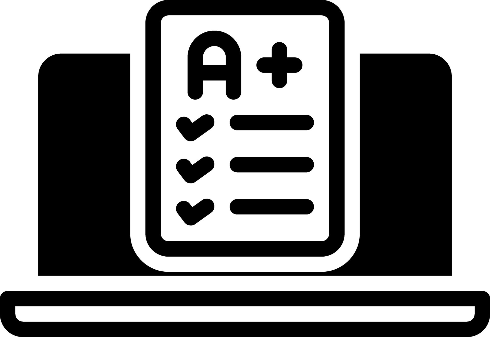 solid icon for test 34120109 Vector Art at Vecteezy