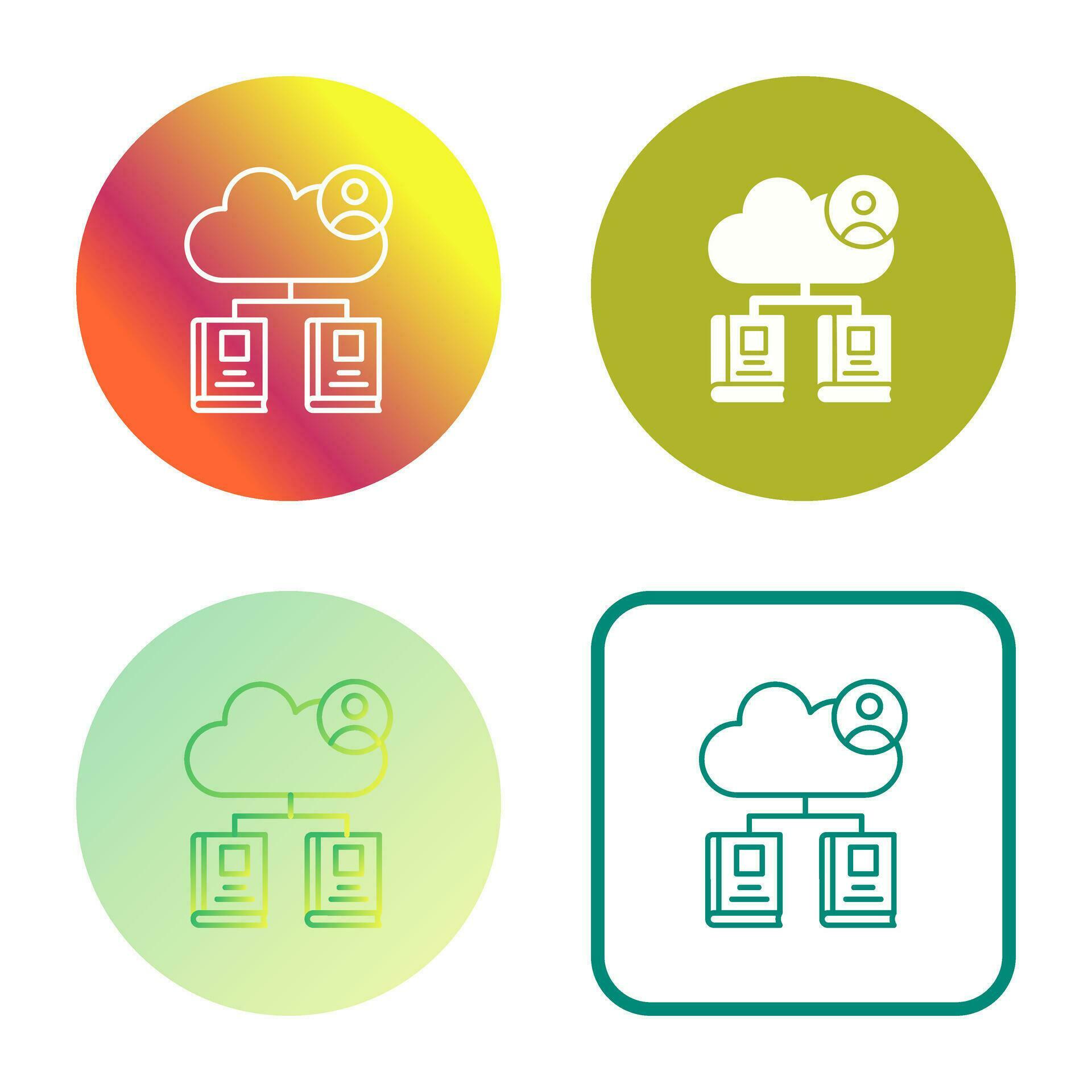 Cloud Library Vector Icon 34123041 Vector Art at Vecteezy