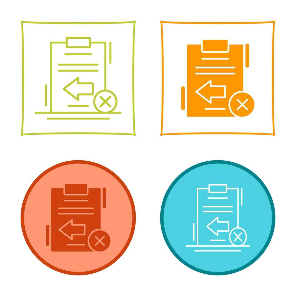 Return Failed Vector Icon 34125993 Vector Art at Vecteezy