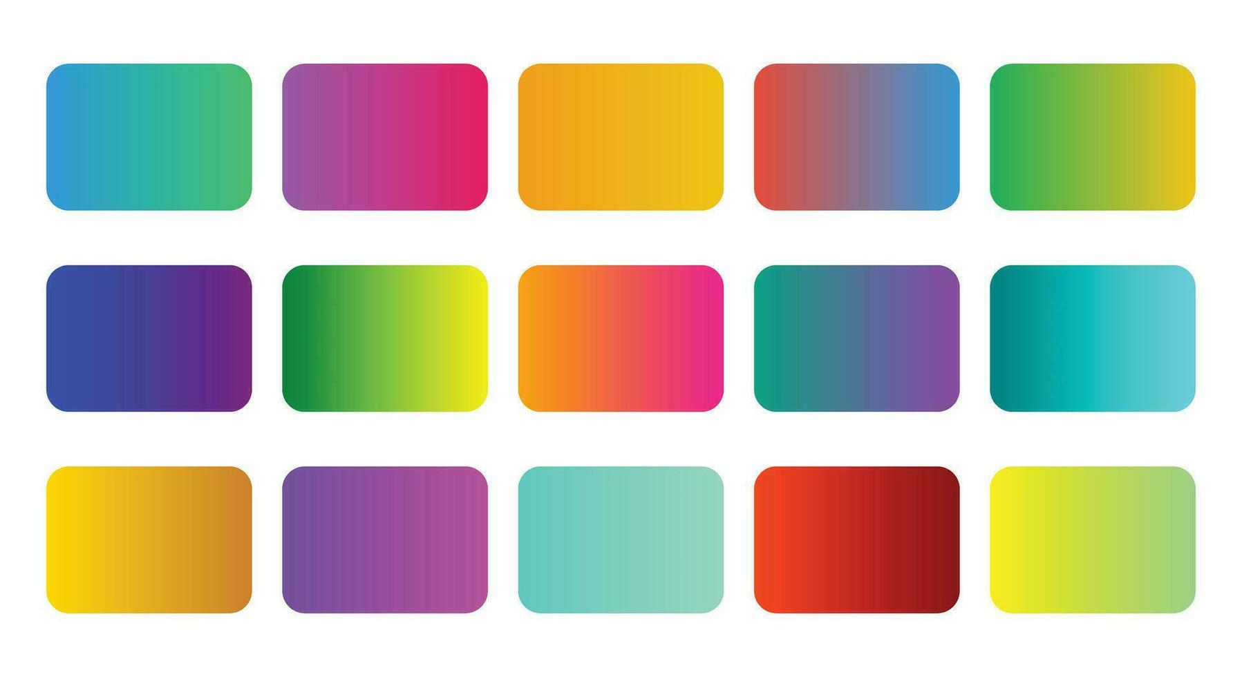 Set of colorful gradient vector color palette illustration, Exceptional ...