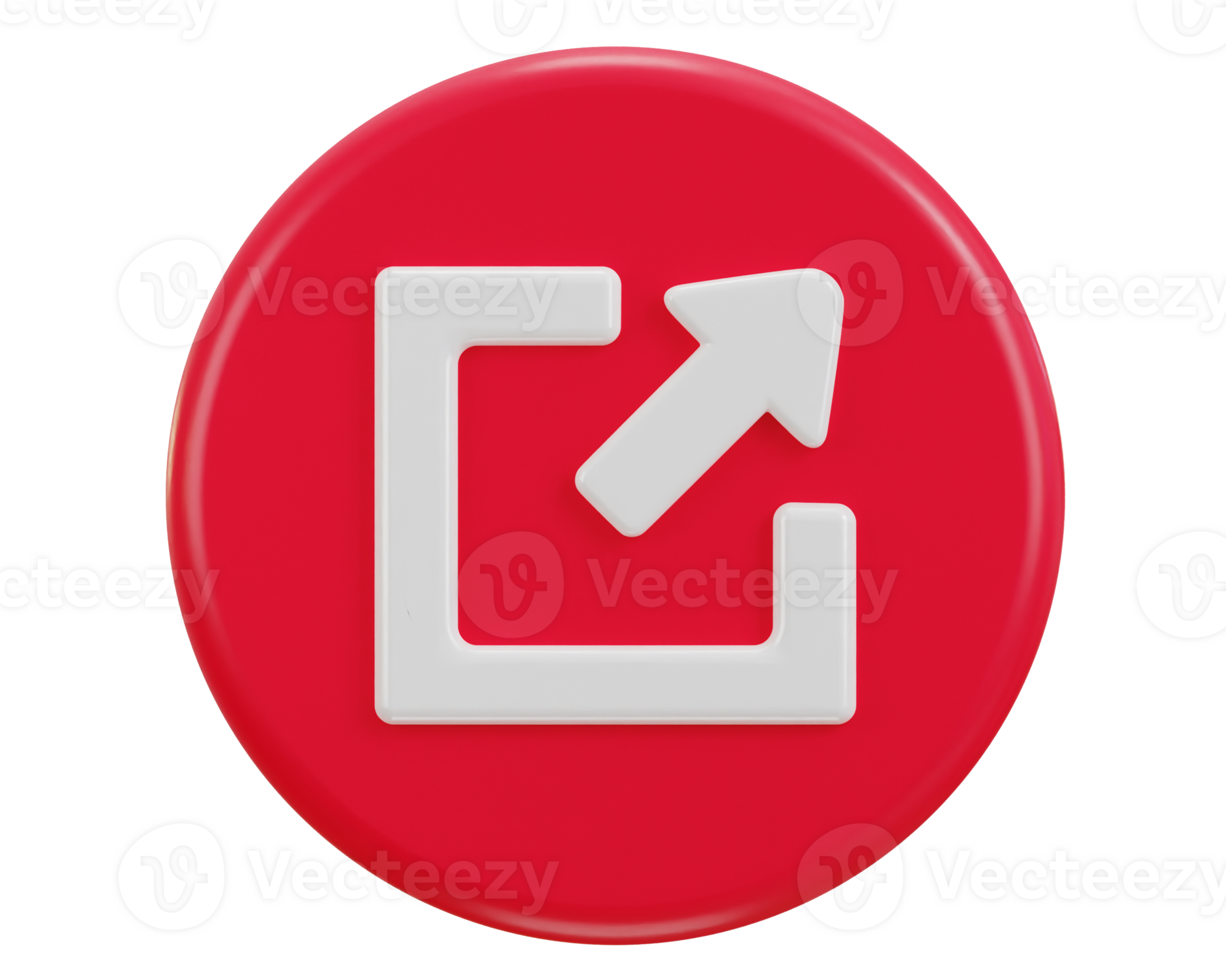 exit button emergency icon 3d rendering illustration 34132853 PNG