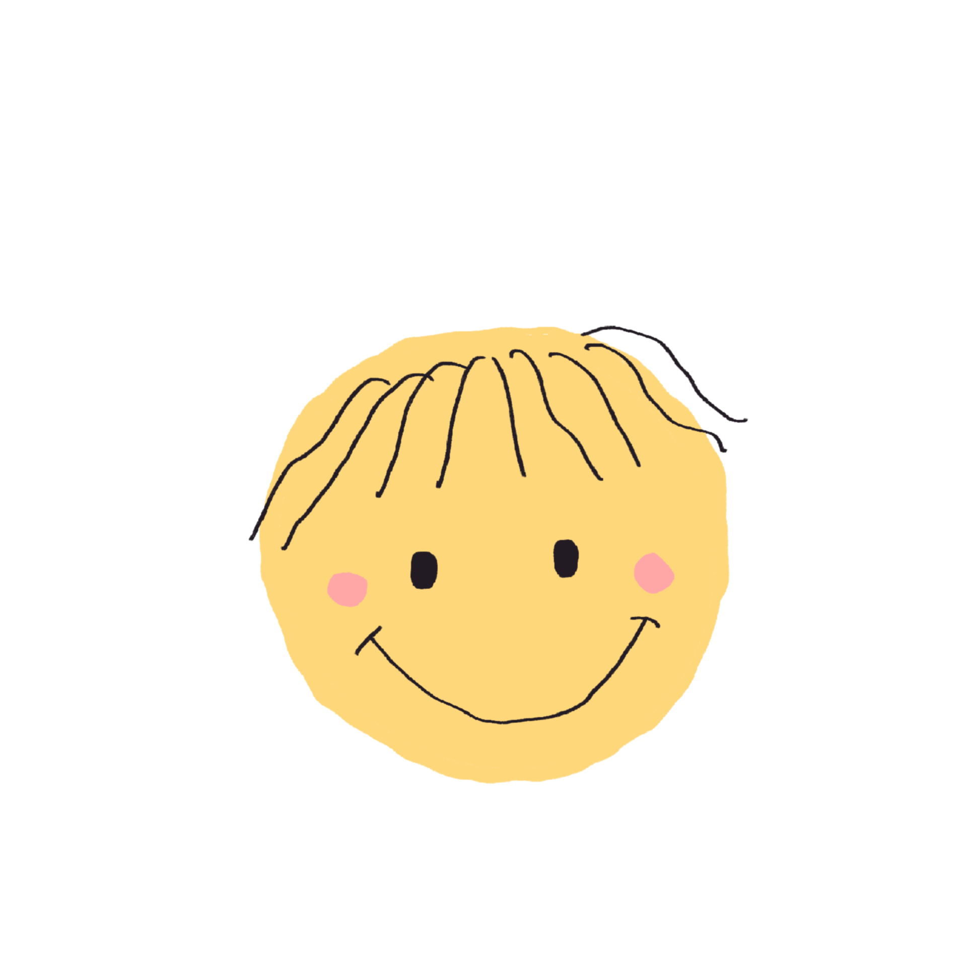 Doodle Hand Draw Smile Face Cartoon 34138947 Png