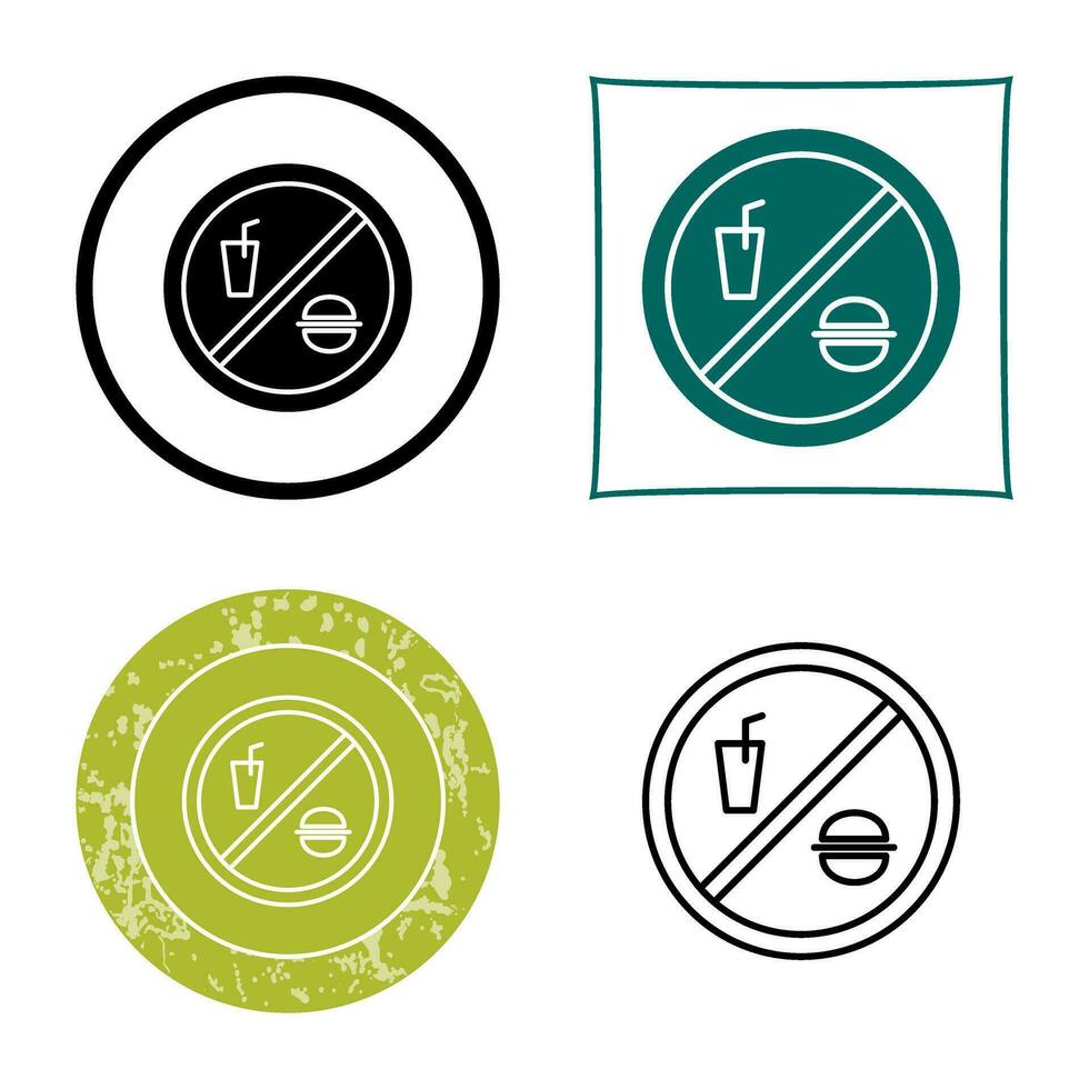 No Food or Drinks Vector Icon 34141071 Vector Art at Vecteezy