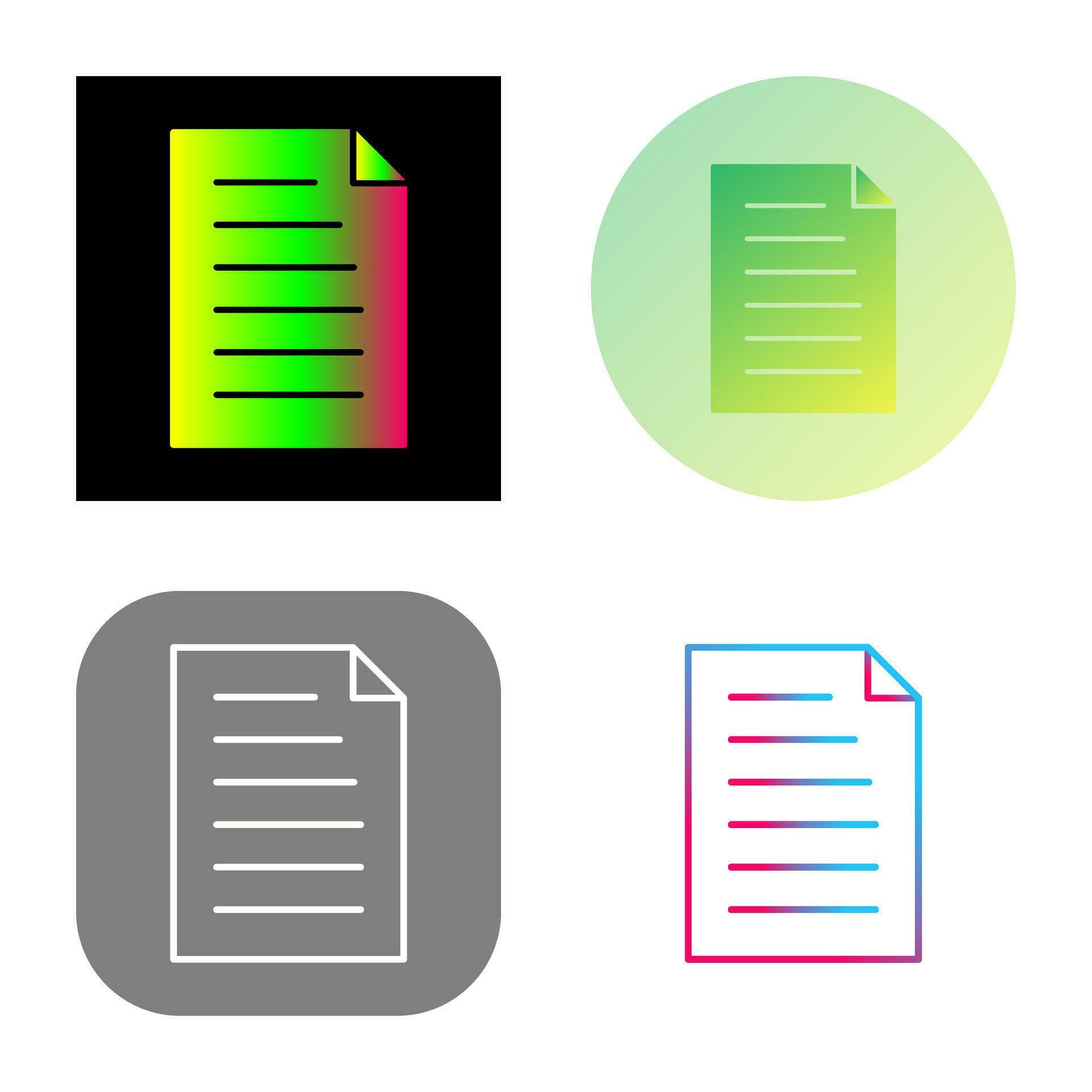 Unique Document Vector Icon 34141455 Vector Art at Vecteezy