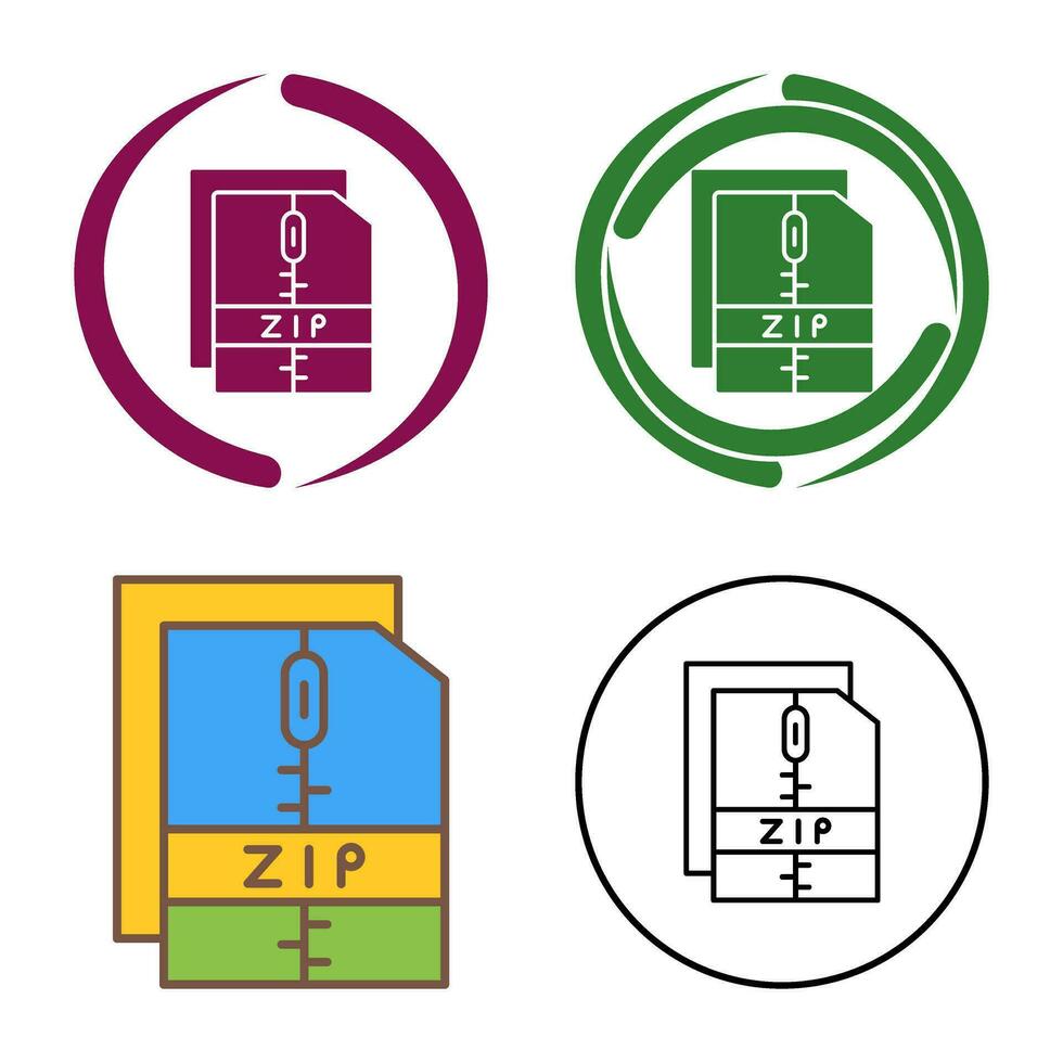 Zip File Vector Icon 34143341 Vector Art at Vecteezy